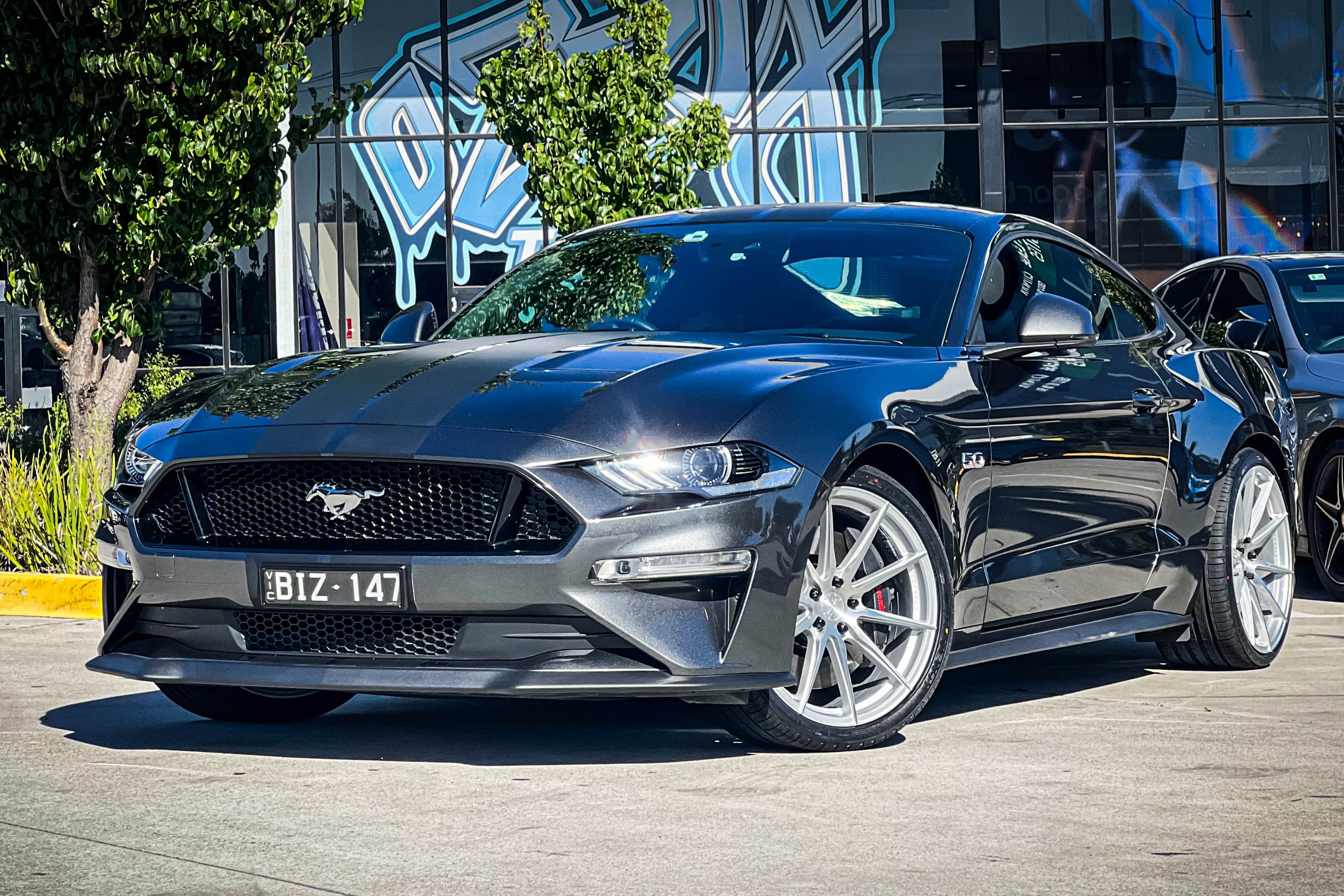 FORD MUSTANG VERTINI RF1.1 BRUSHED SILVER MACHINED FACE Wheel #17638