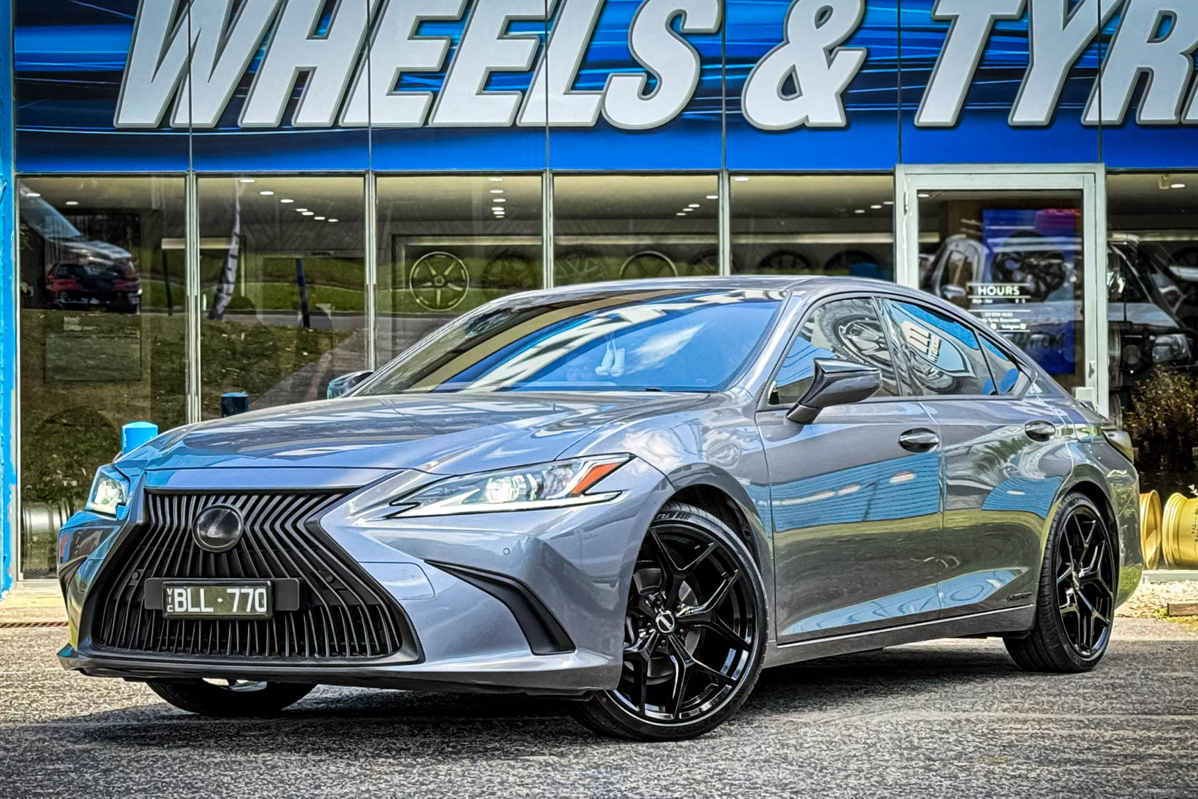 lexus es hussla flex gloss black wheel #17751