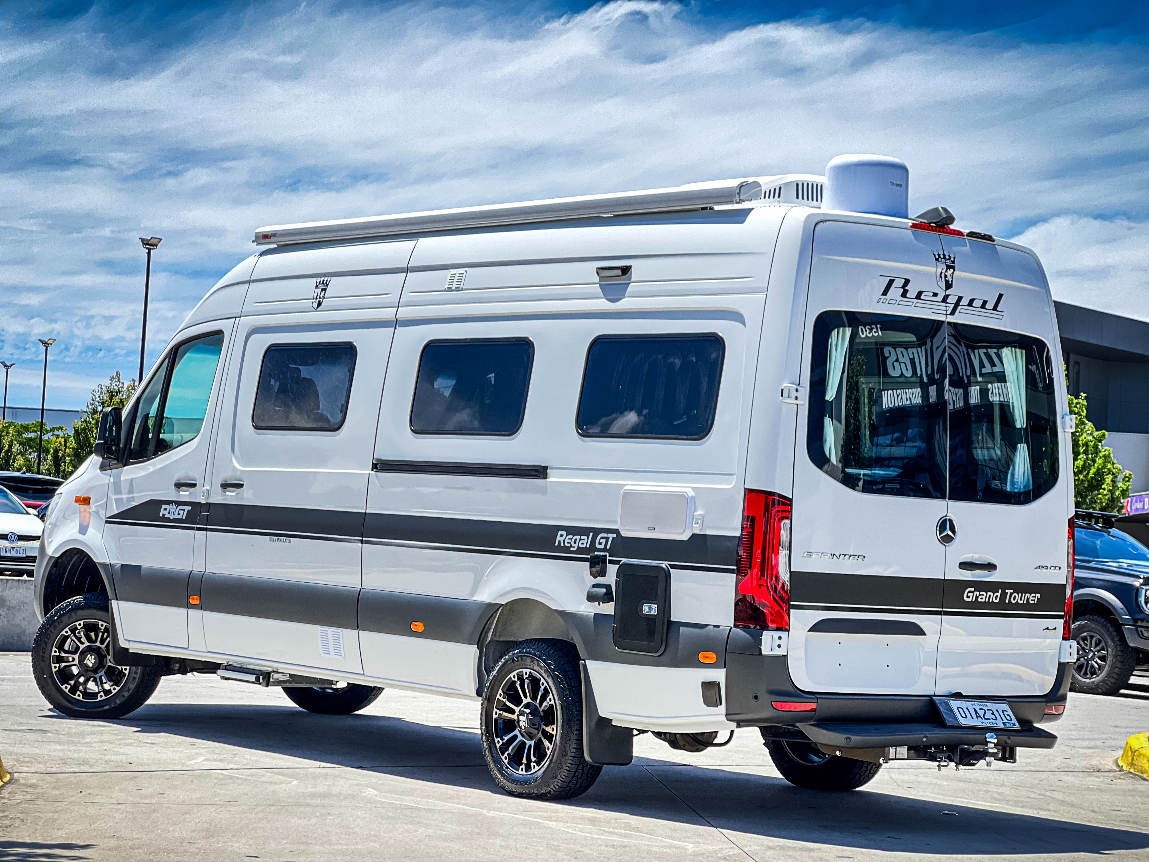 mercedes-benz sprinter hussla ambush gloss black dark tint face wheel ...