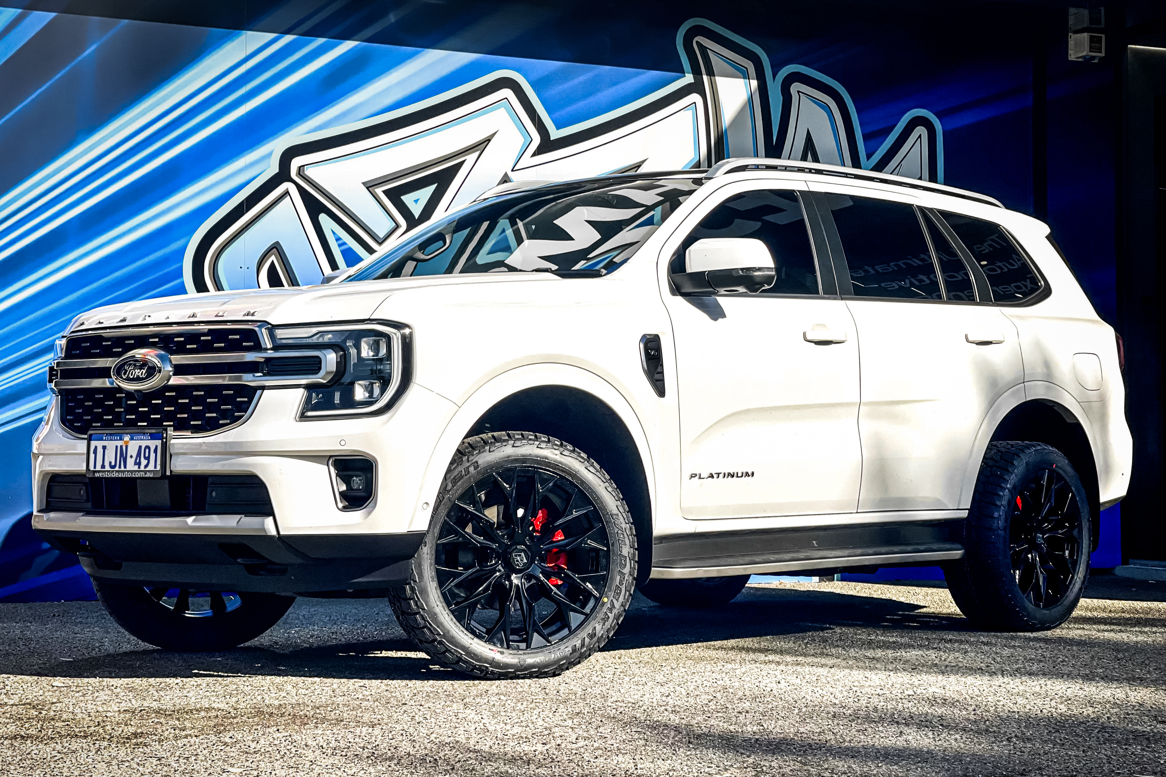 ford everest hussla phantom gloss black wheel #17794