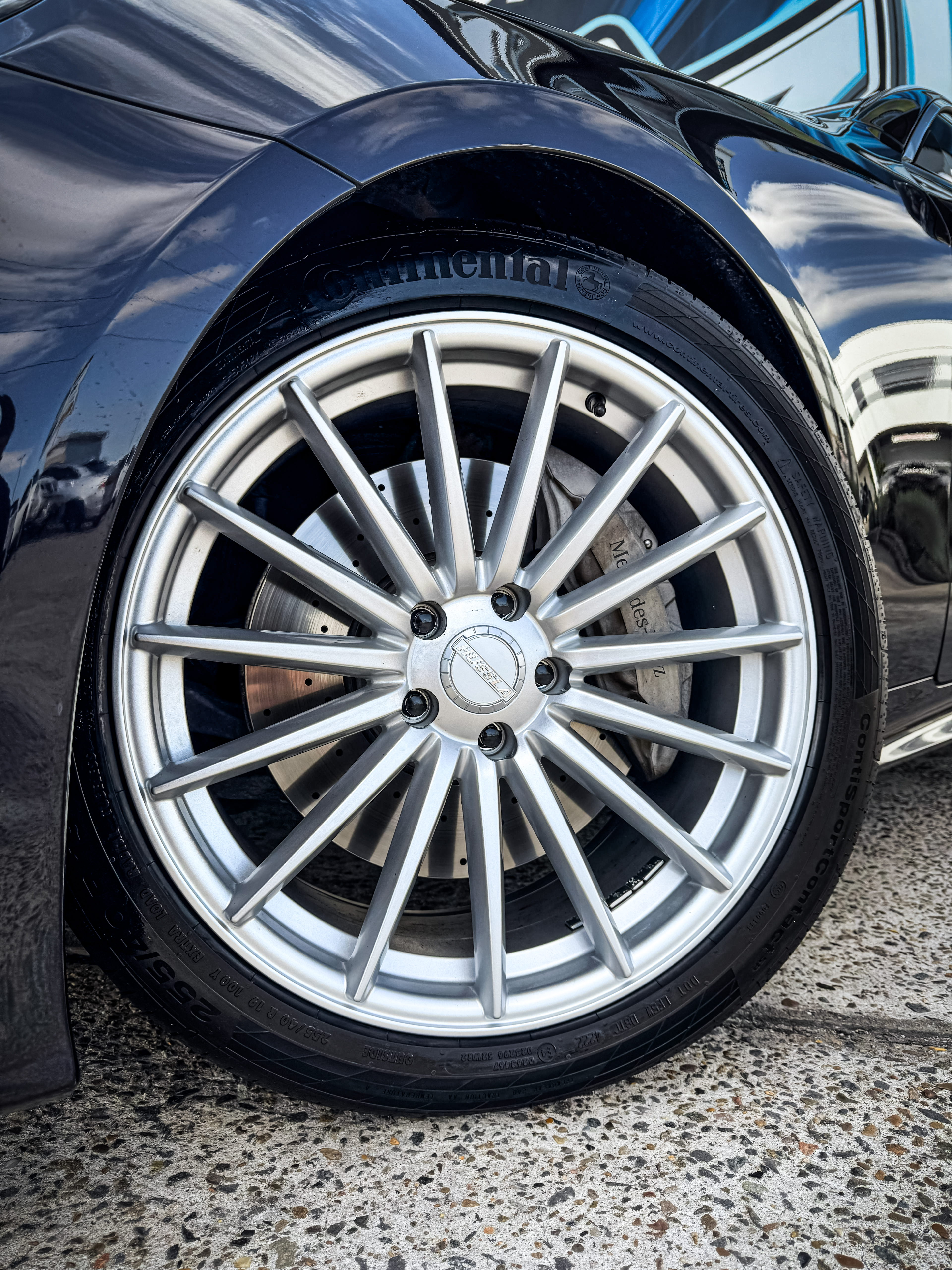 mercedes-benz e-class hussla berlin bright silver wheel #17802