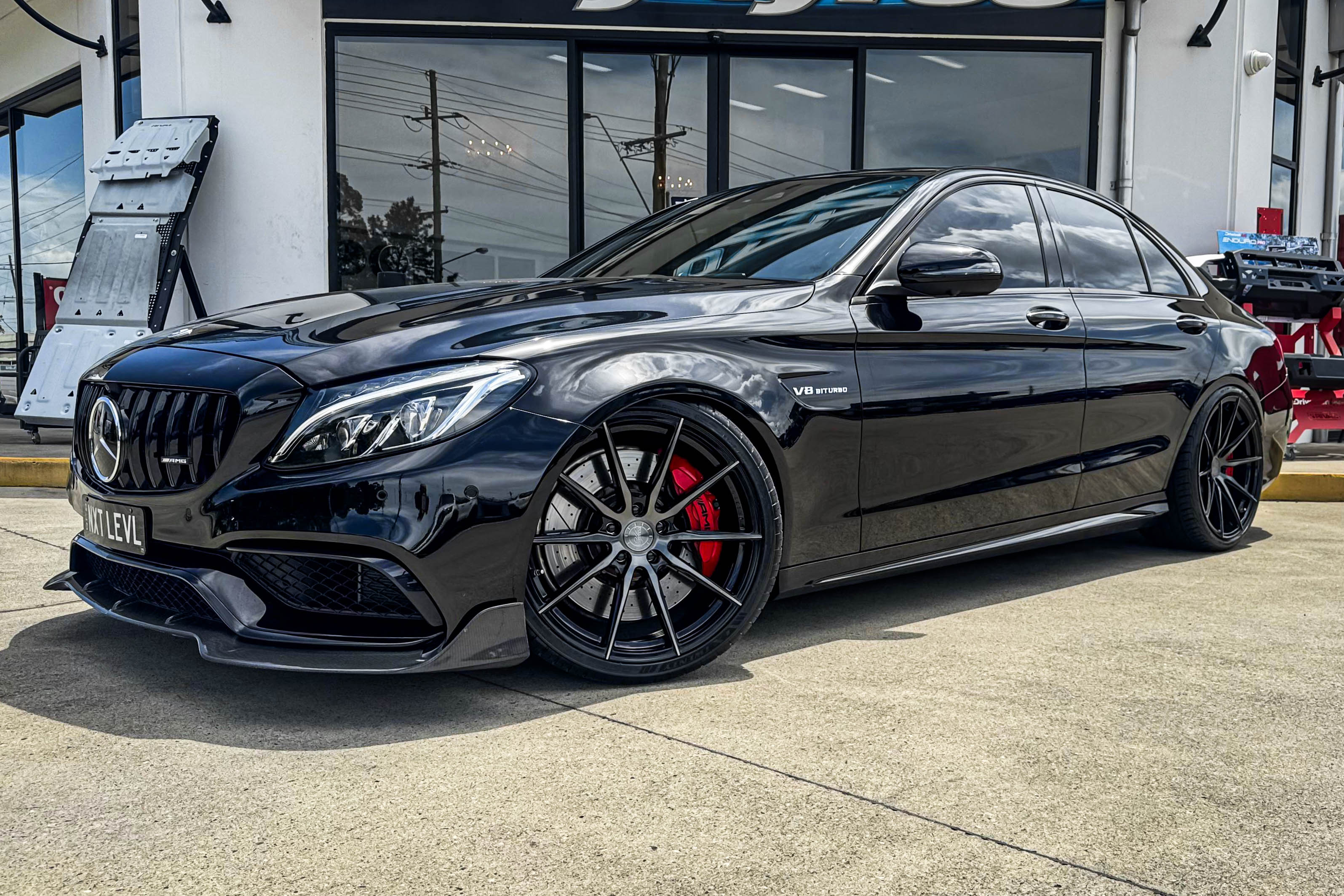 mercedes-benz c-class amg vertini rf1.1 dark tint wheel #17885