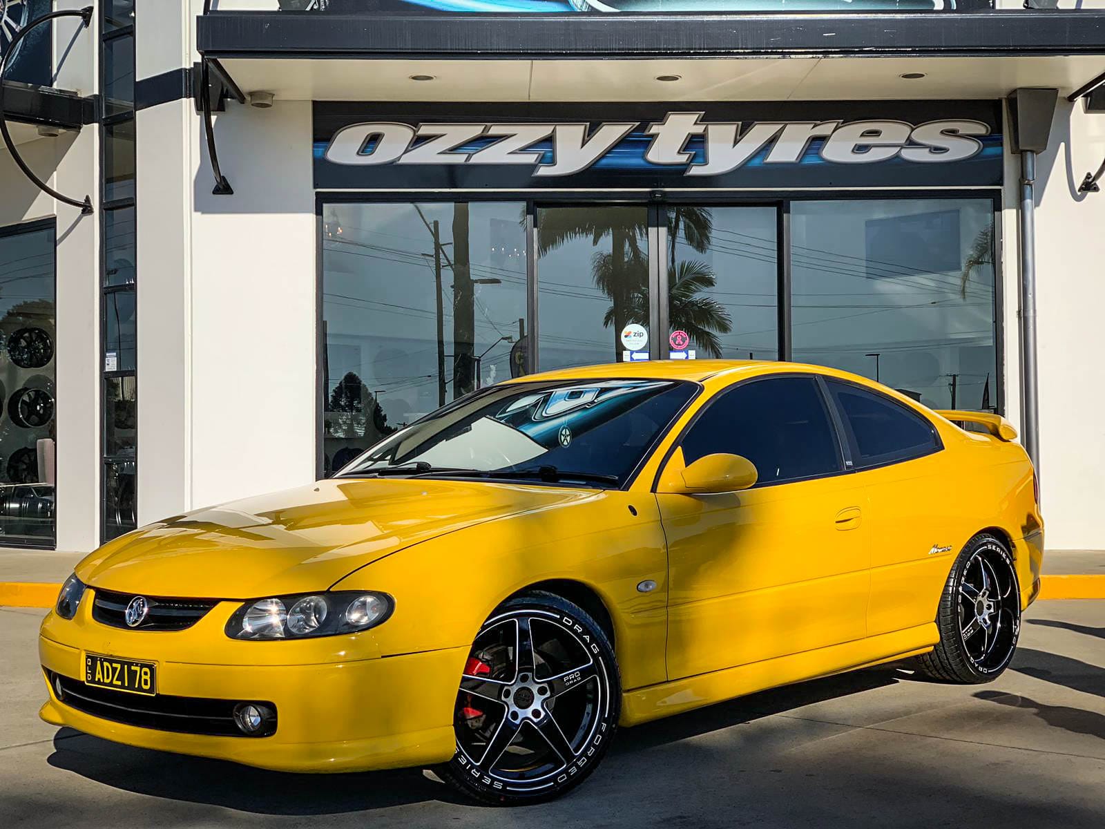 holden monaro pro drag pd1 black lip wheel #179