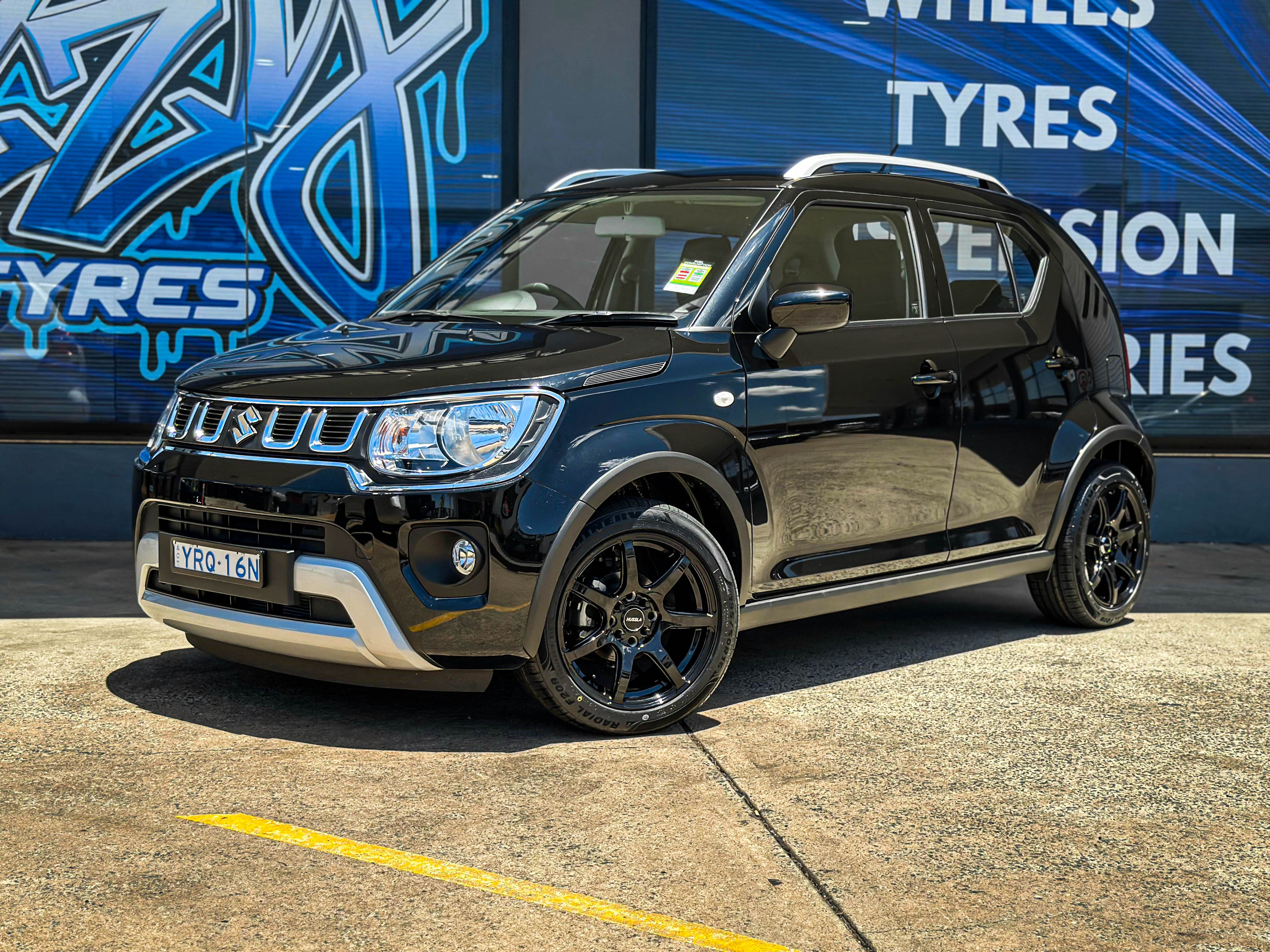 suzuki ignis hussla osaka gloss black wheel #17903