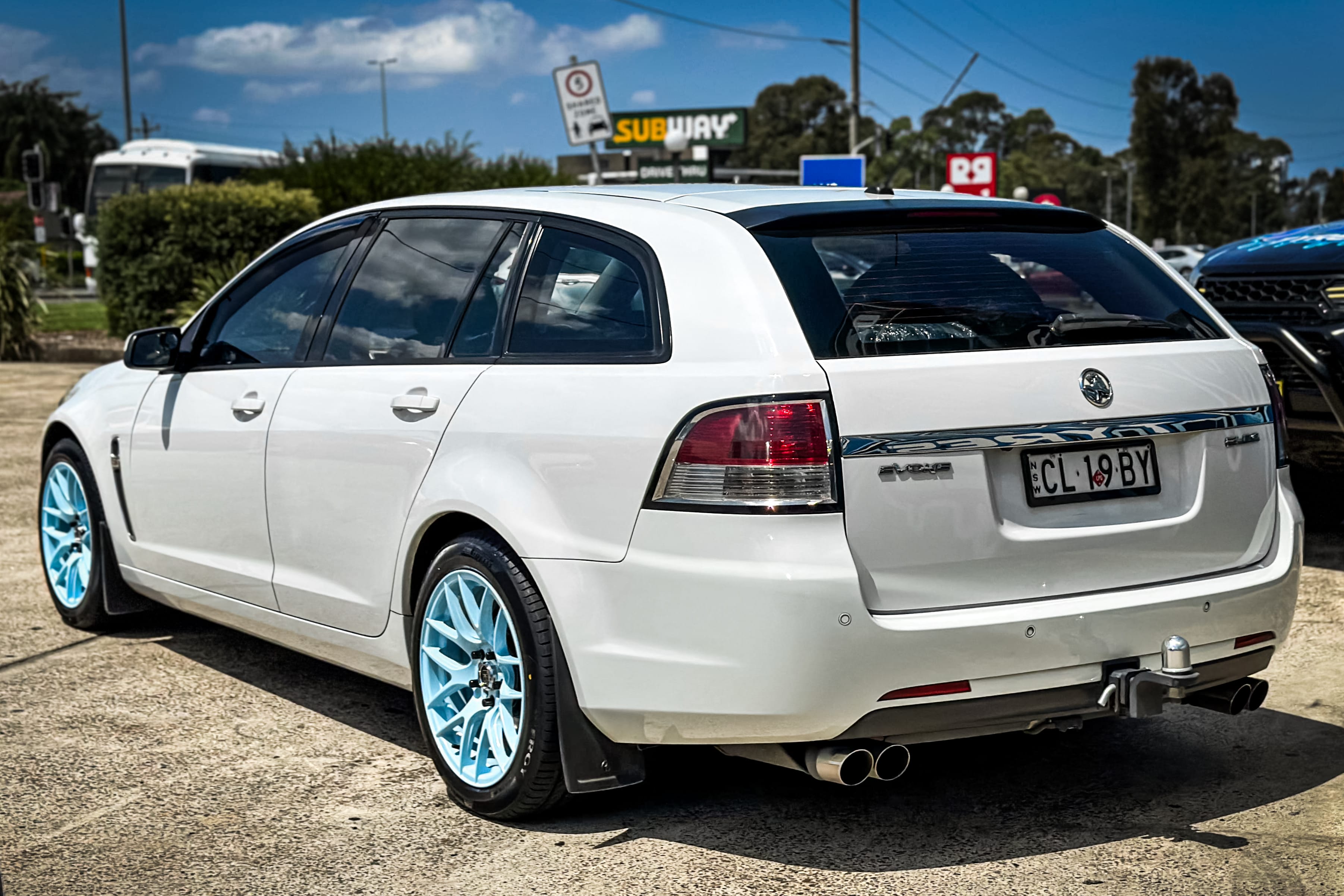 holden commodore hussla 030 pastel baby blue wheel #17931