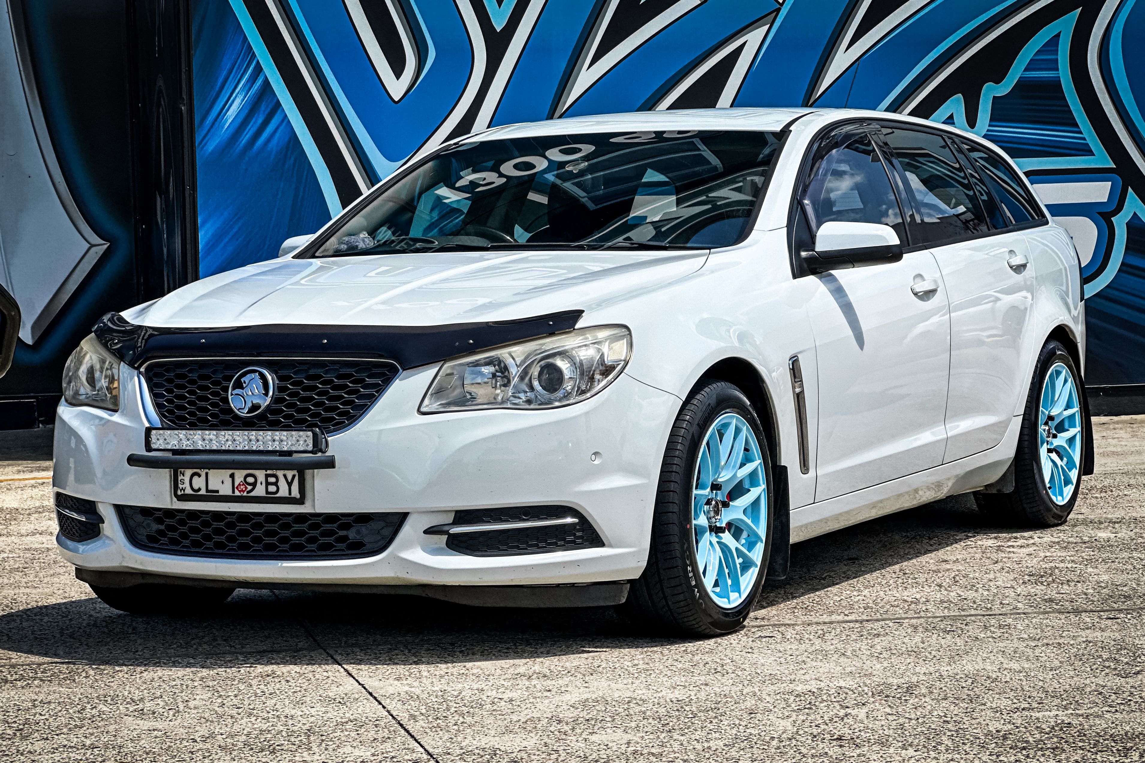 holden commodore hussla 030 pastel baby blue wheel #17931
