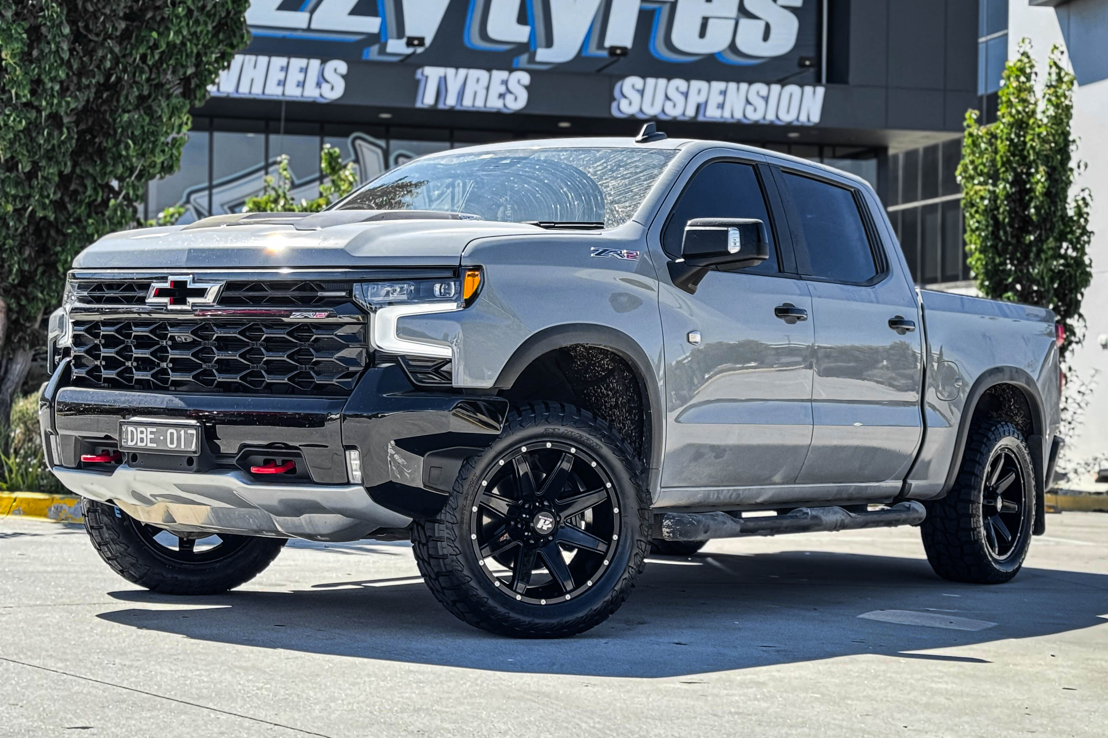 chevrolet silverado hussla gatling gloss black wheel #17967