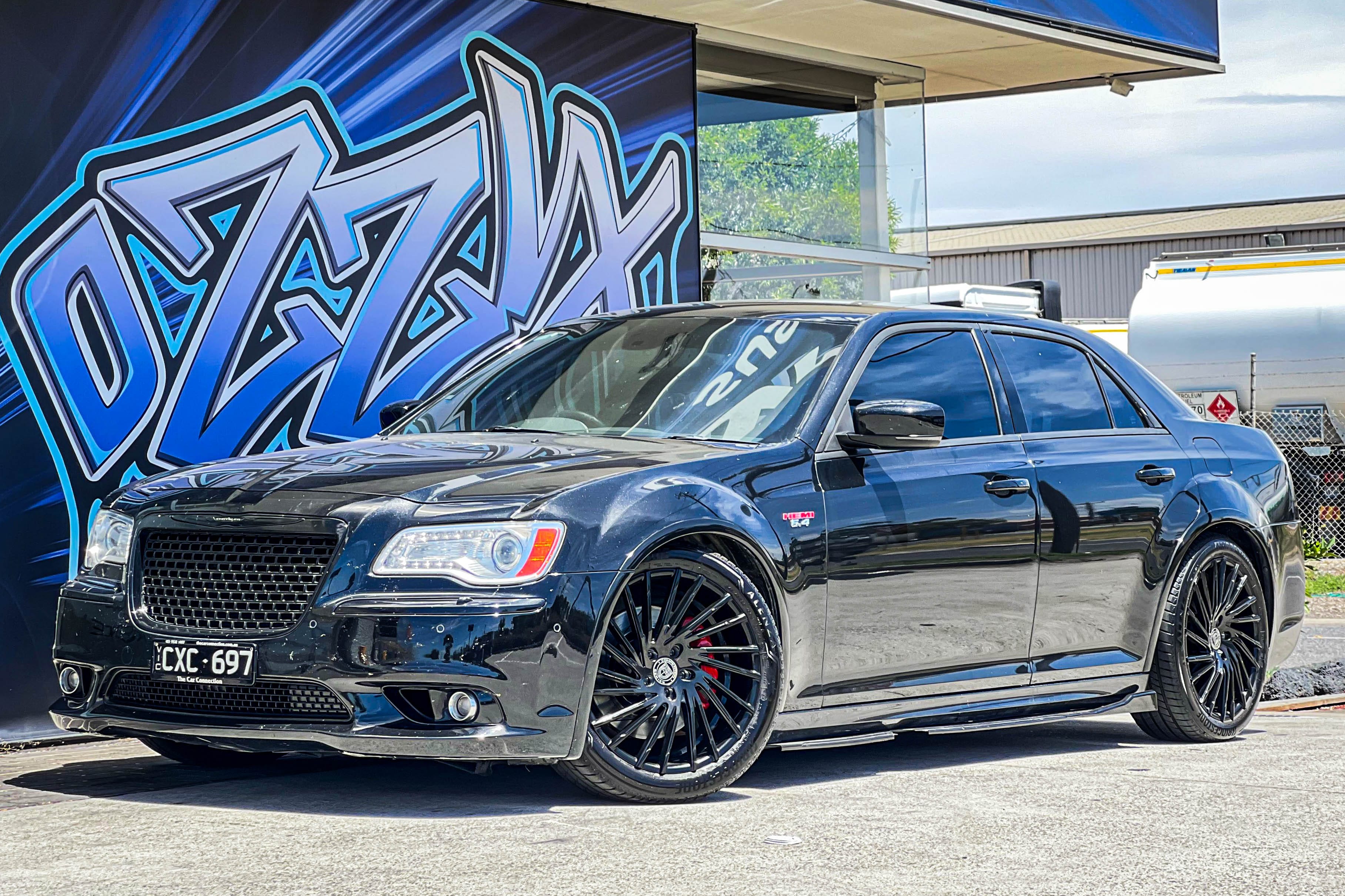 chrysler 300 lexani wraith full gloss black wheel #17968