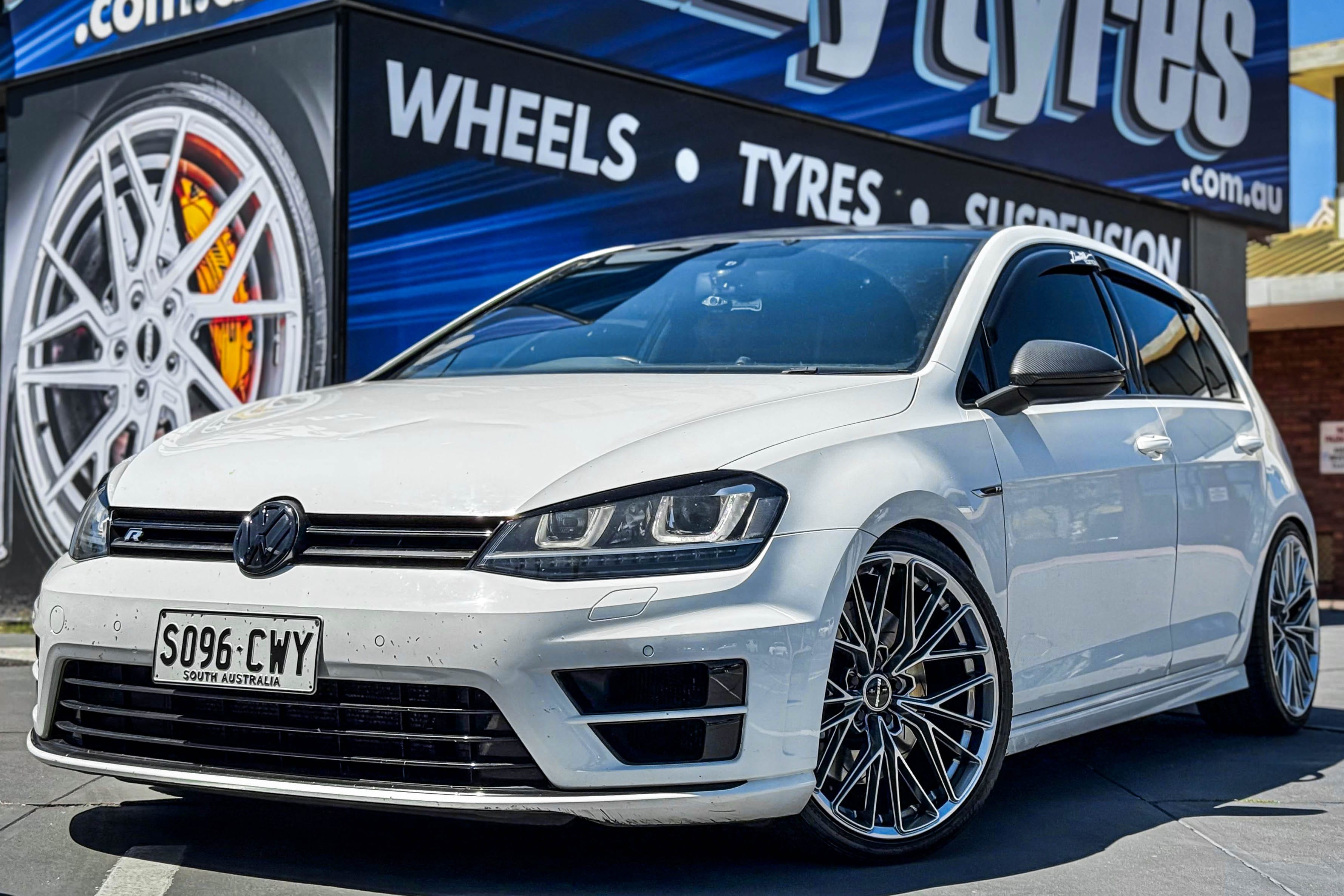 volkswagen golf hussla barcelona hyper black wheel #17998