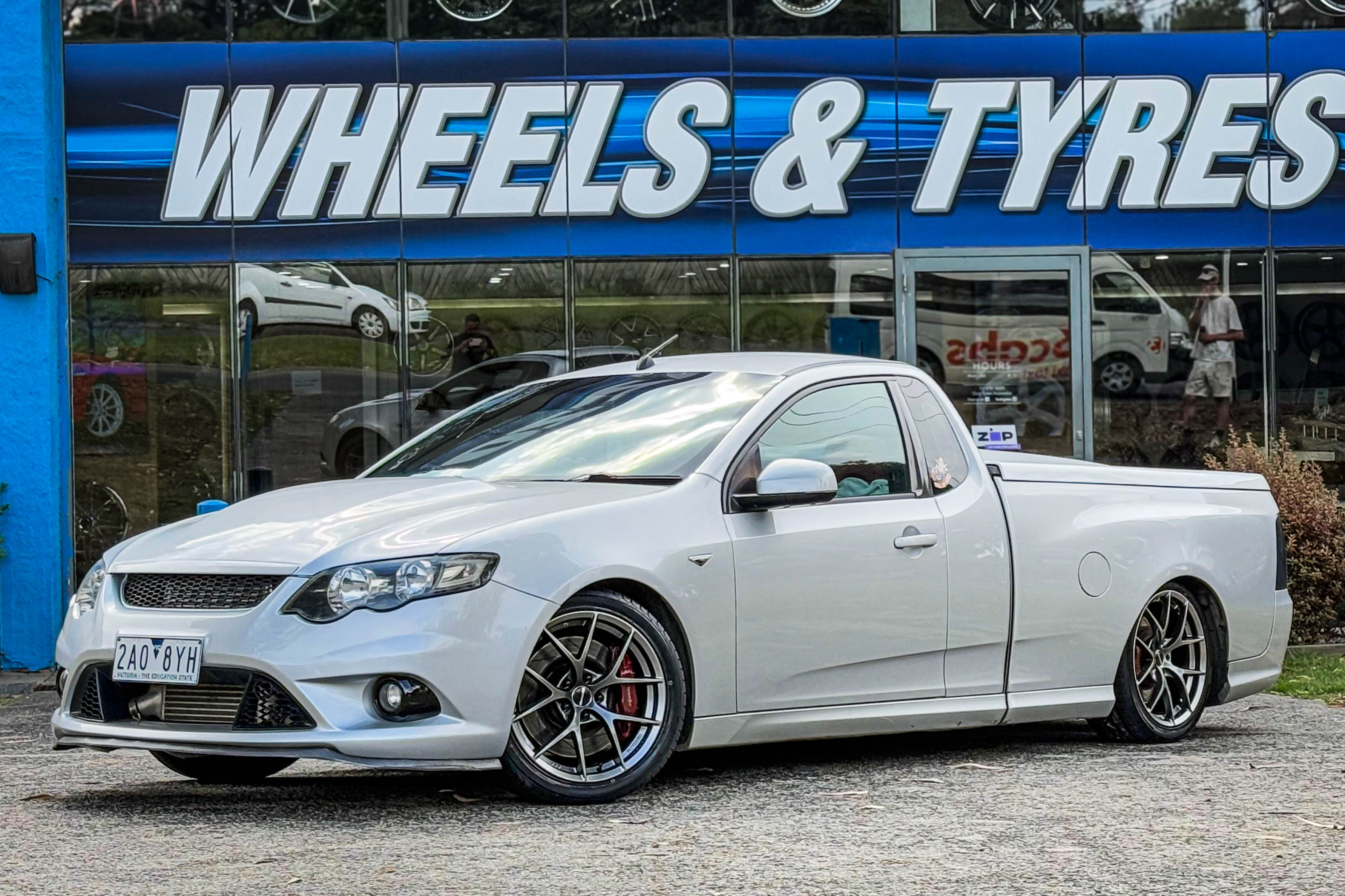 ford falcon ute hussla forged b5 diamond black wheel #18027