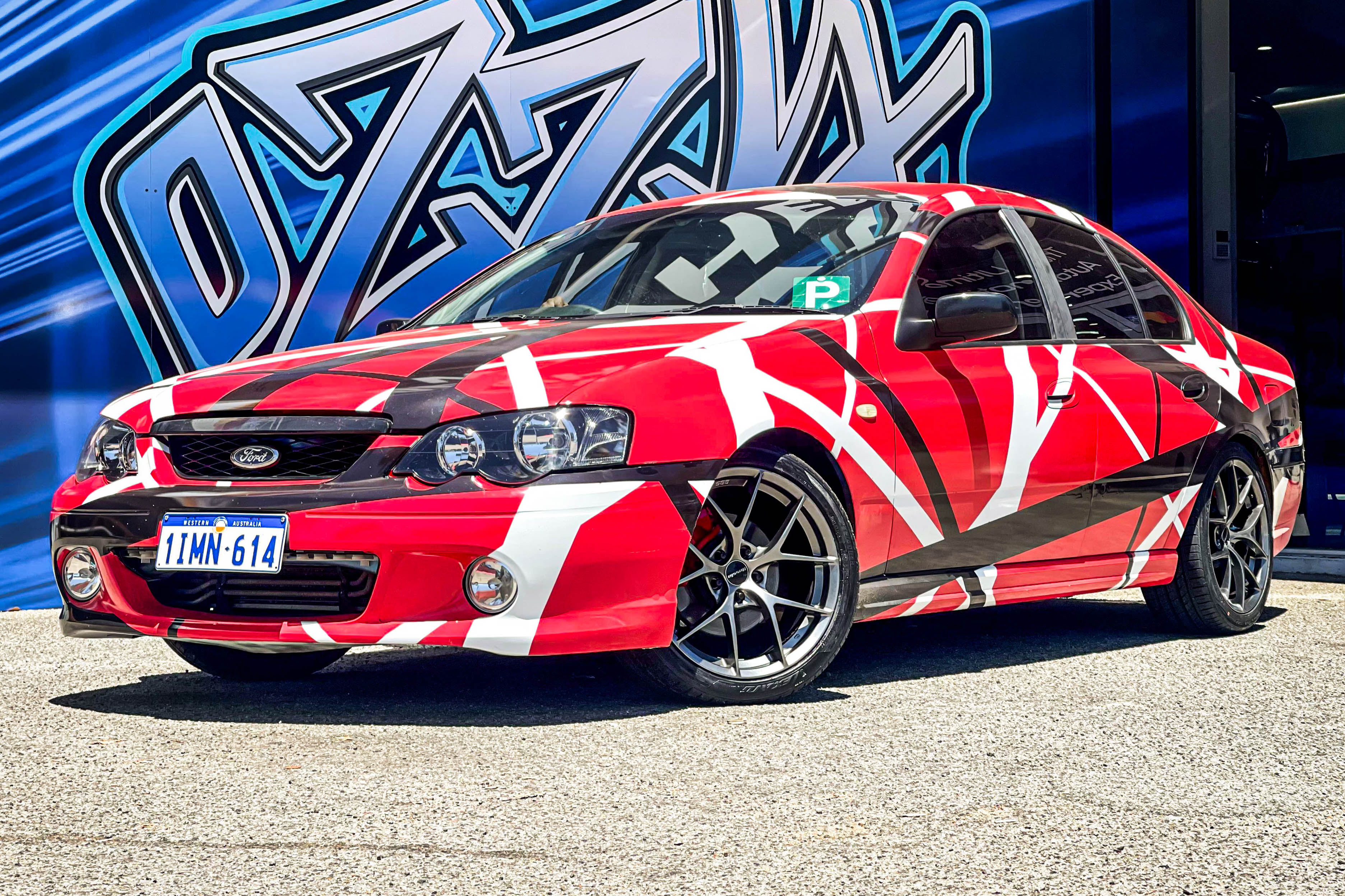 FORD FALCON HUSSLA FORGED B5 DIAMOND BLACK Wheel #18068