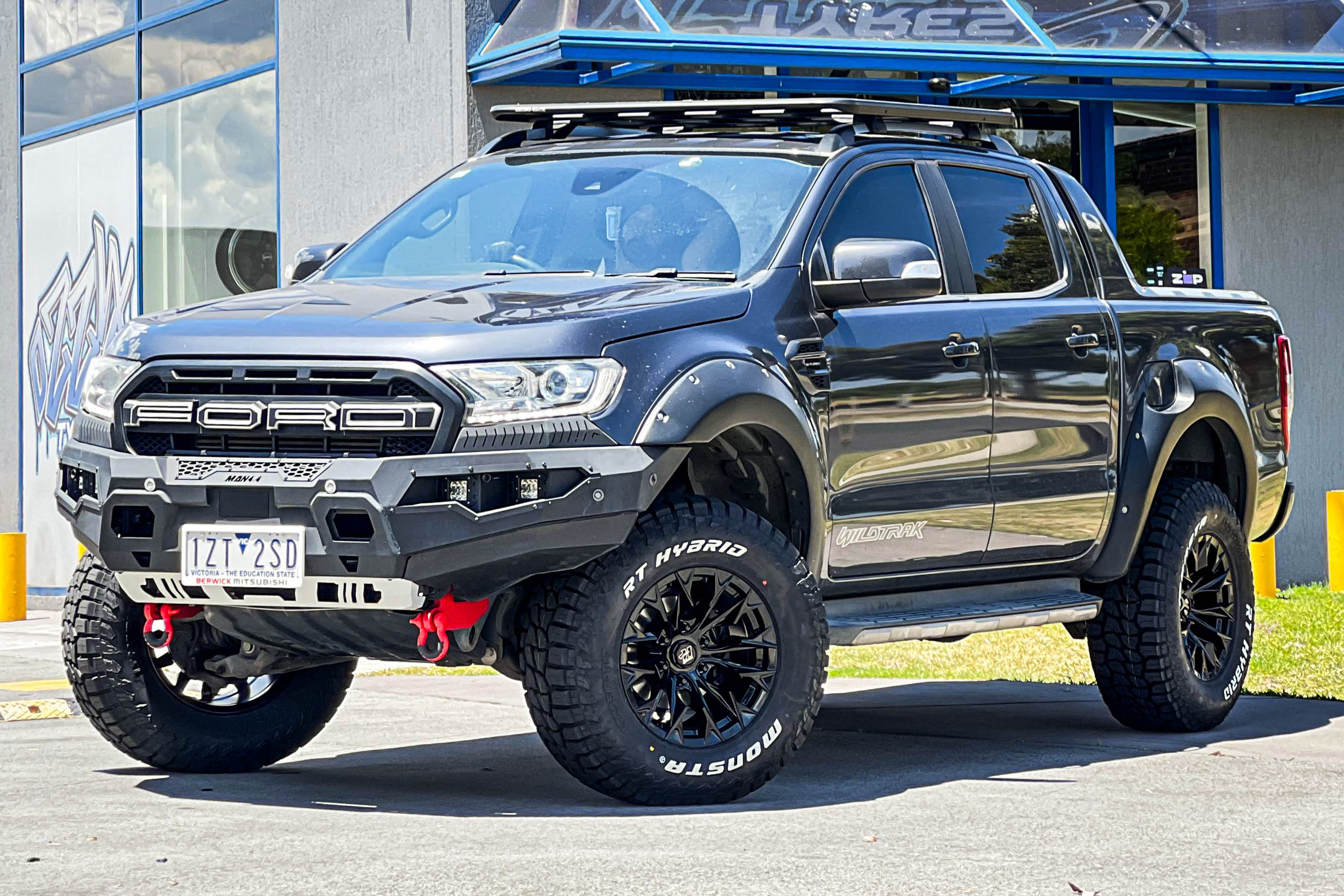 ford ranger hussla phantom gloss black wheel #18071