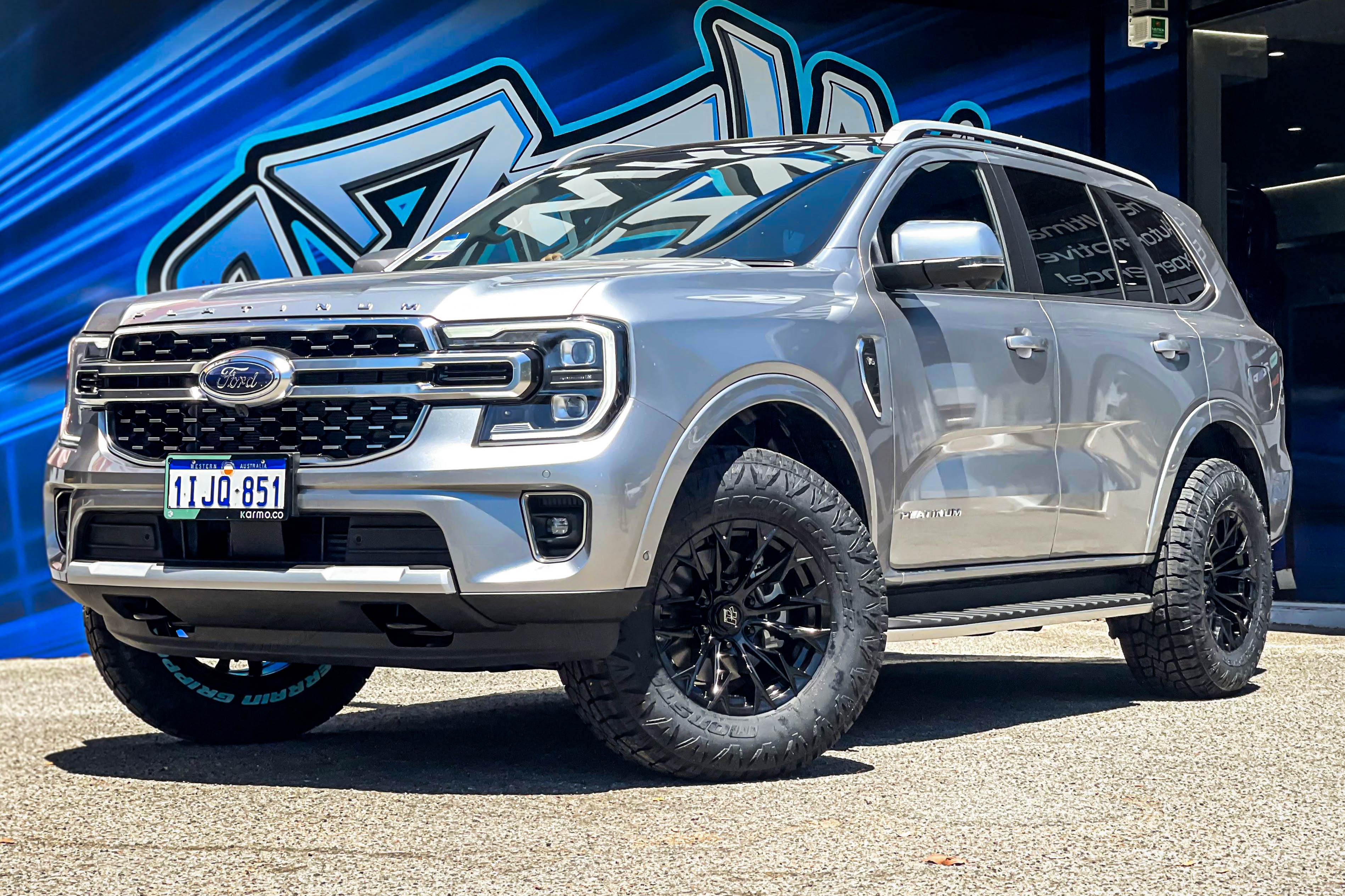 ford everest hussla phantom gloss black wheel #18094