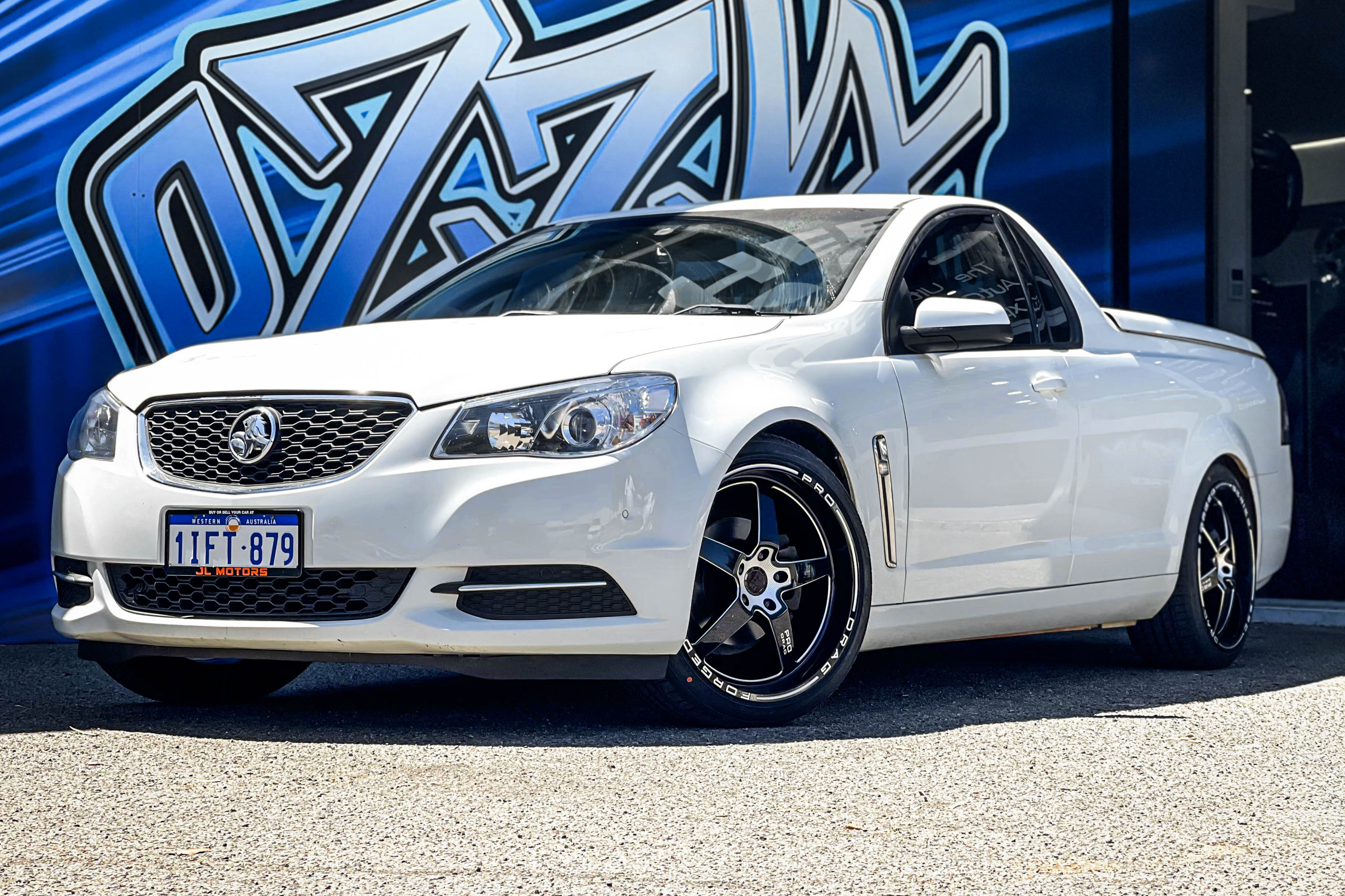 holden commodore ute pro drag pd1 black lip wheel #18107