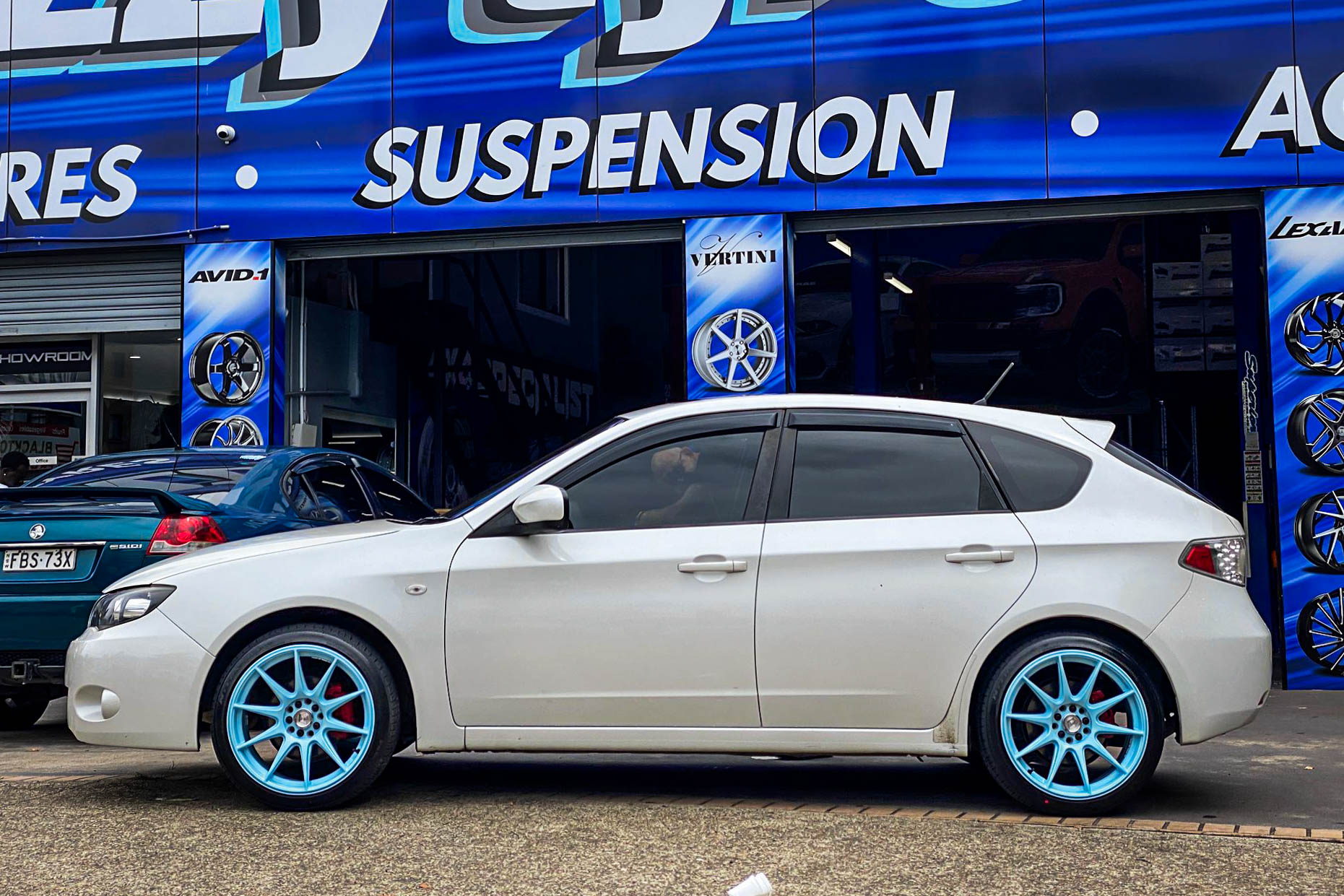 subaru impreza hussla 027 pastel baby blue wheel #18164