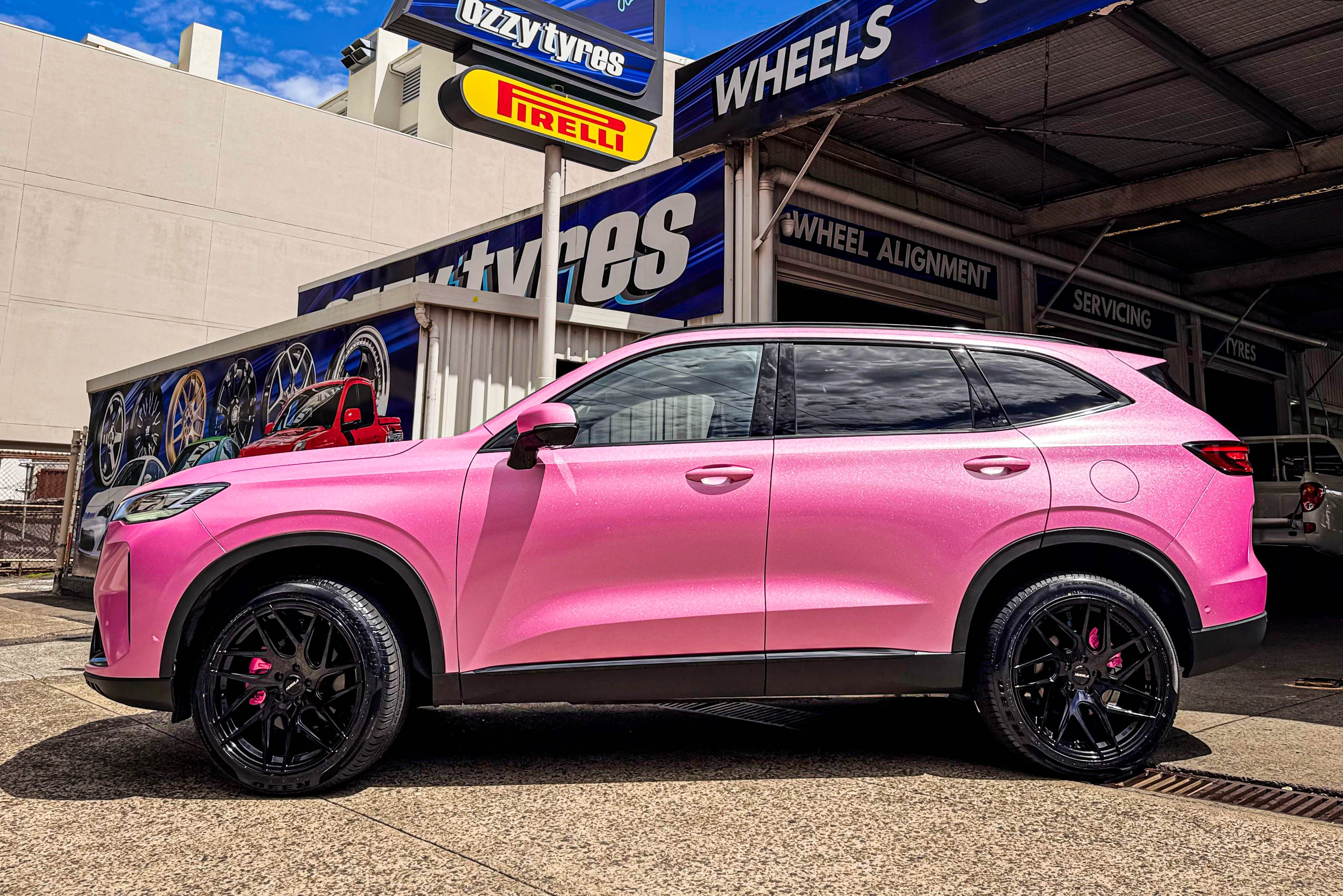 haval h6 hussla savage gloss black wheel #18185