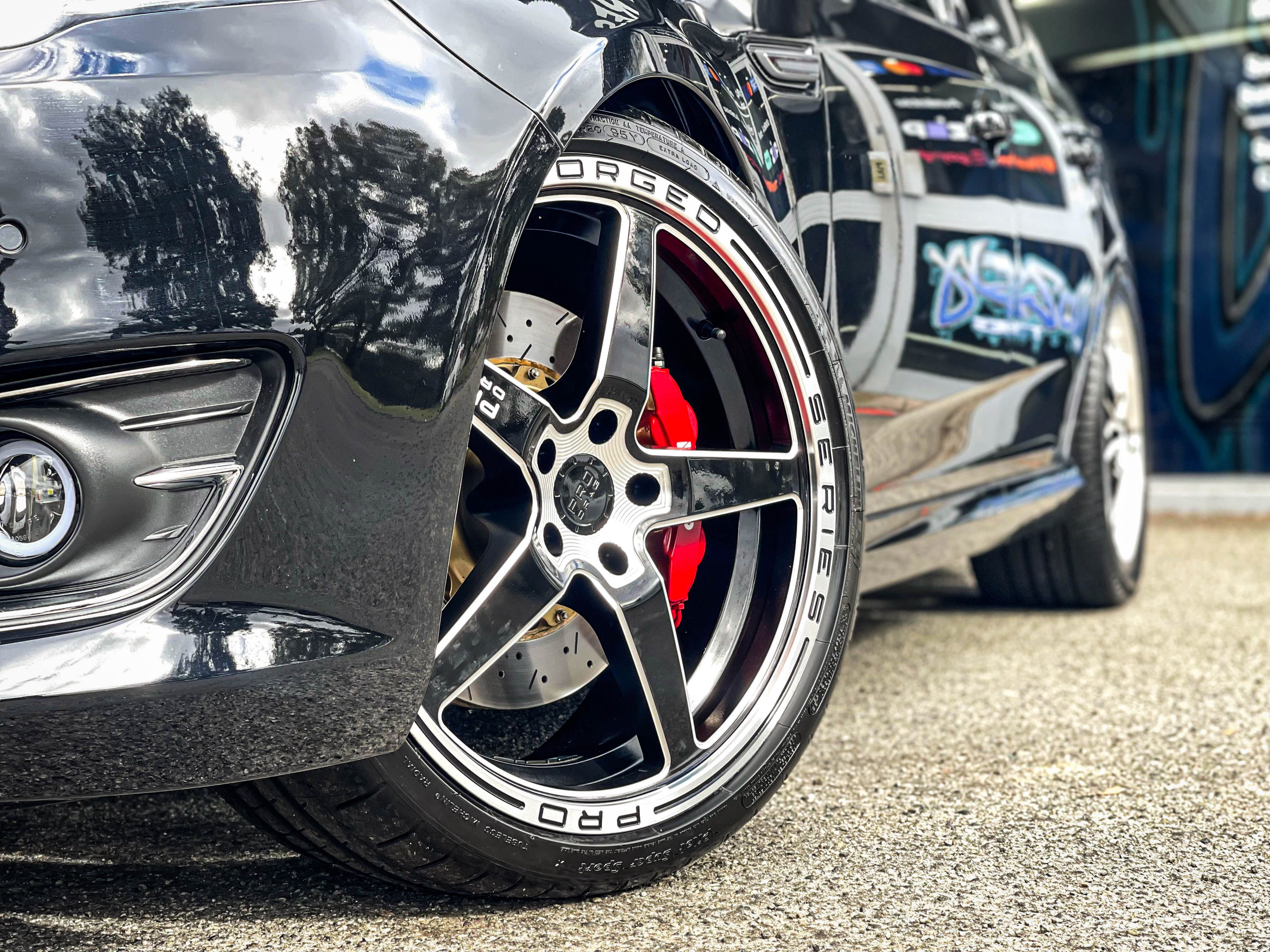 ford falcon pro drag pd1 black lip wheel #18213