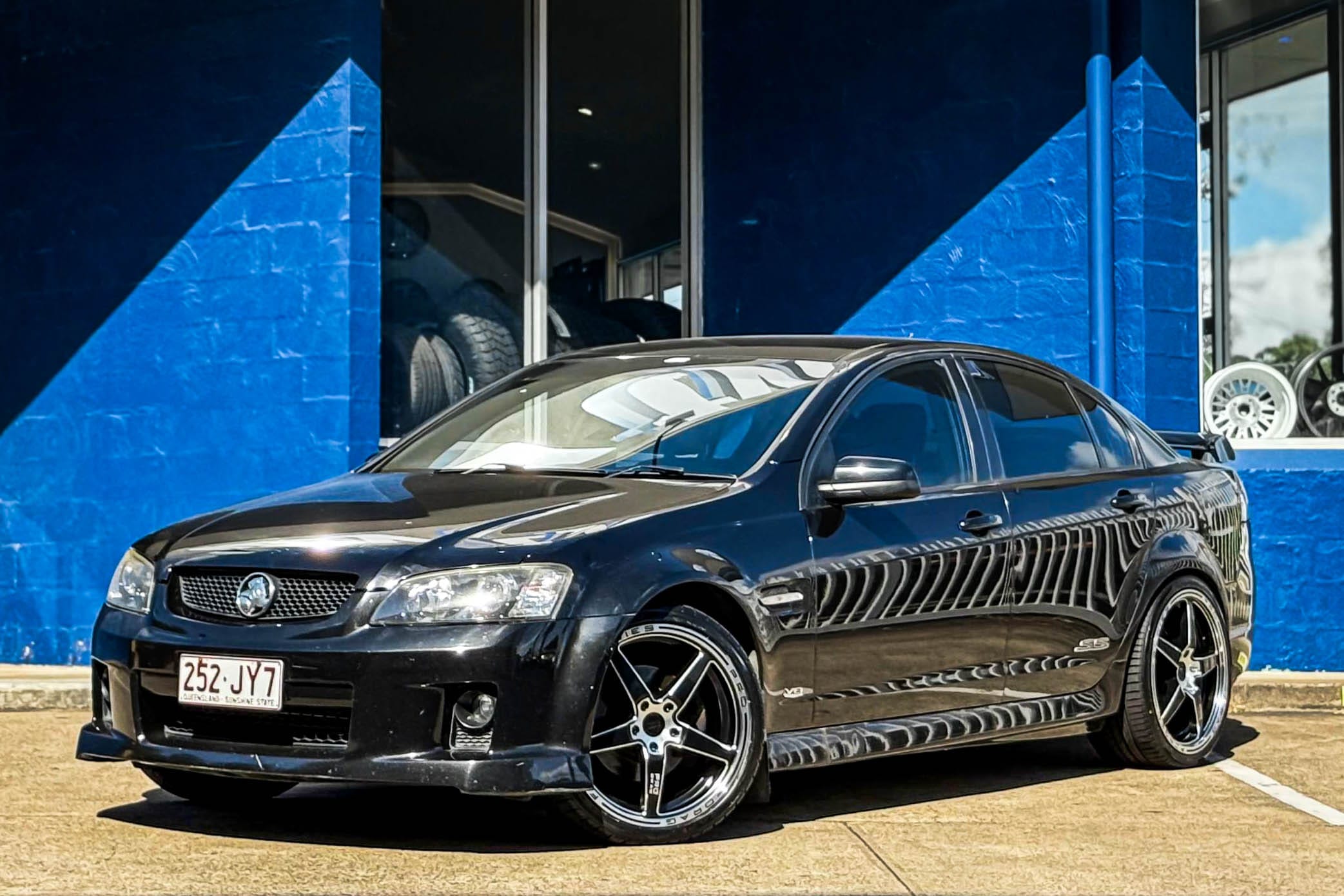 holden commodore pro drag pd1 black lip wheel #18261
