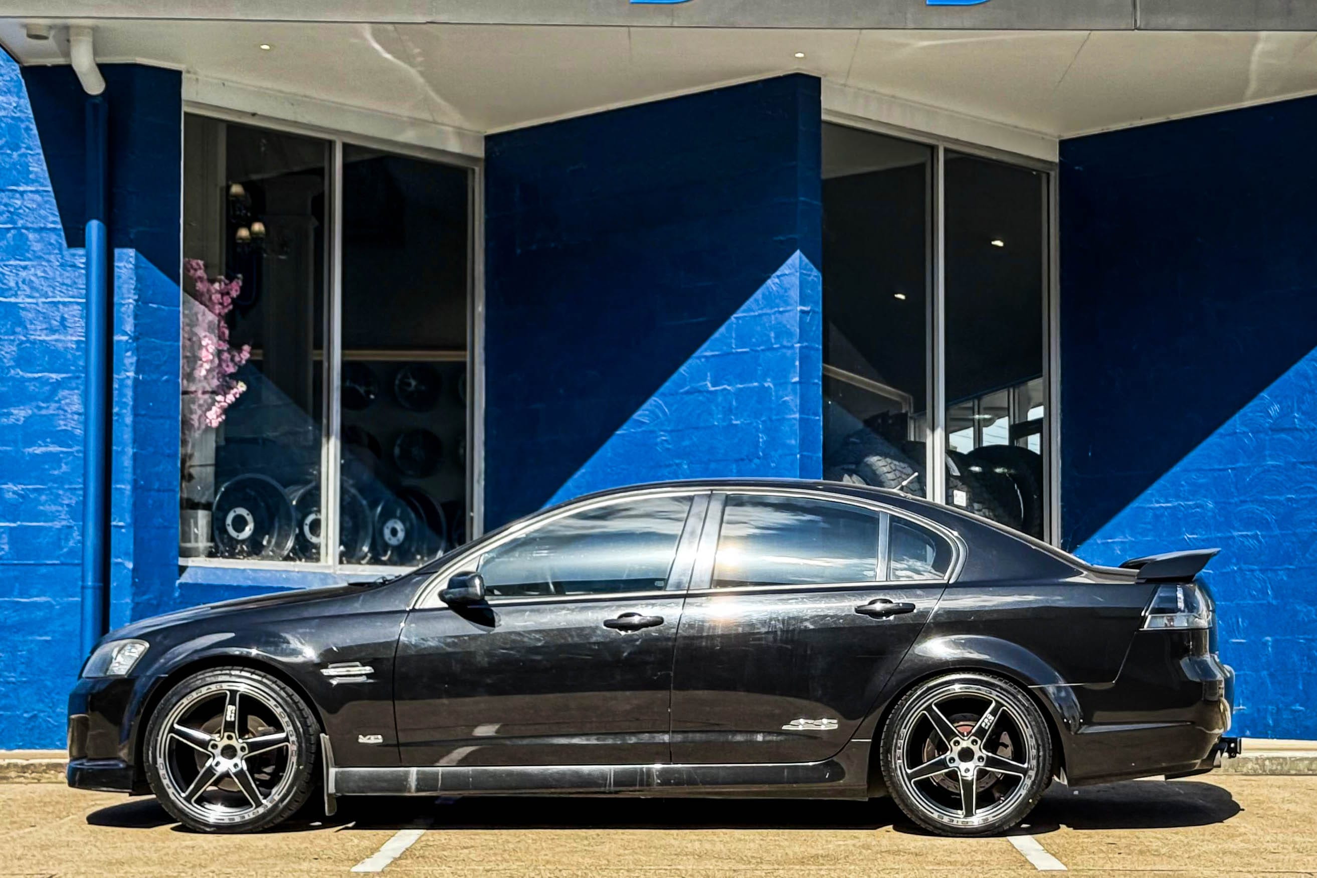 holden commodore pro drag pd1 black lip wheel #18261