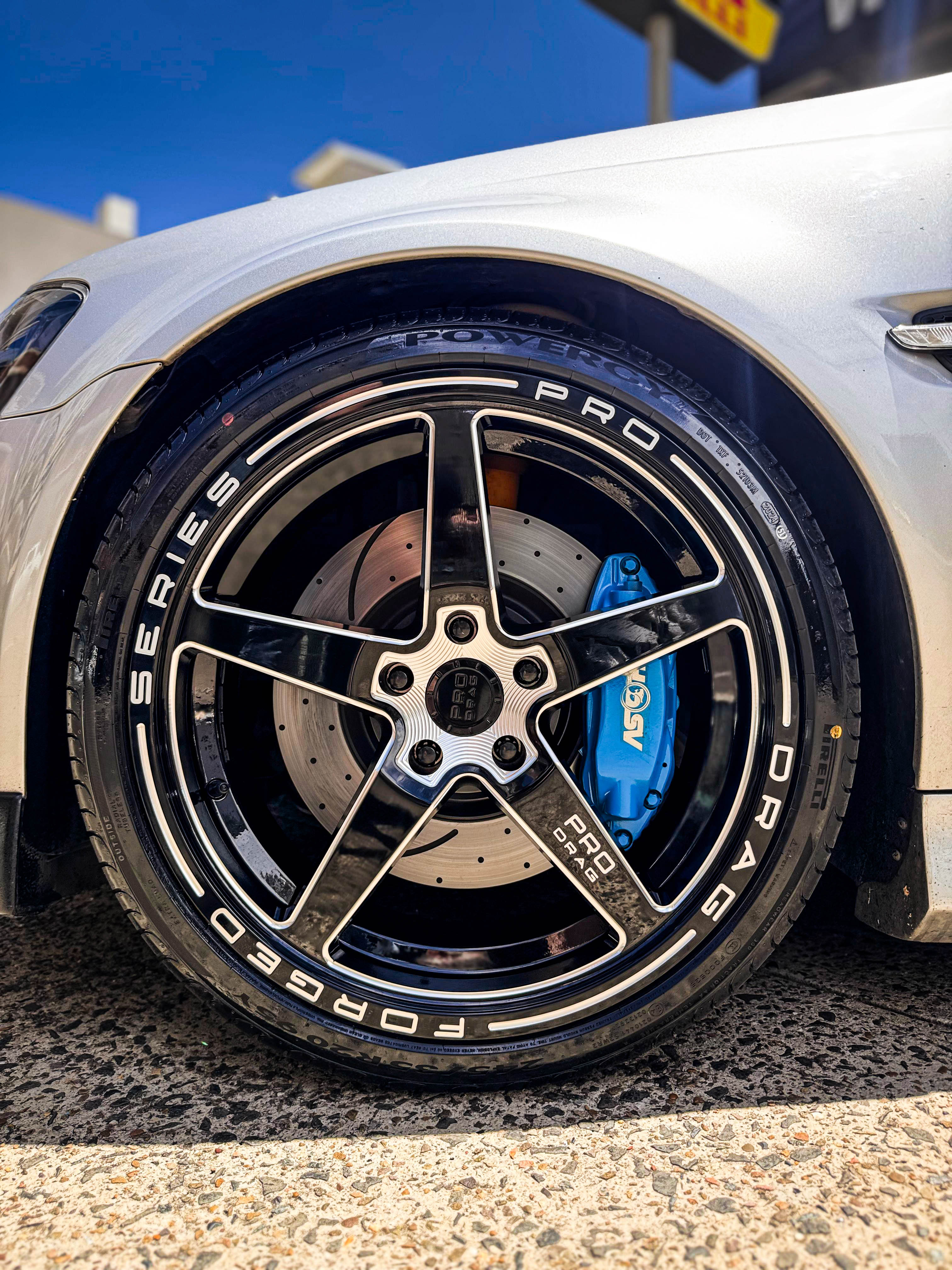 holden commodore pro drag pd1 black lip wheel #18282