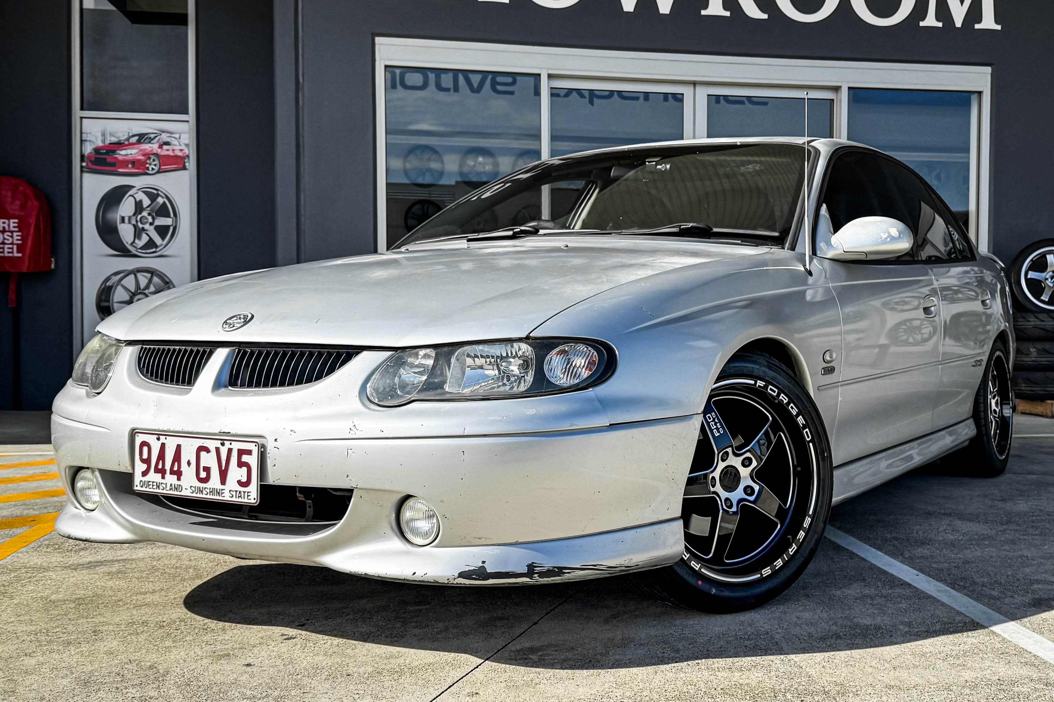 holden commodore pro drag pd1 black lip wheel #18307