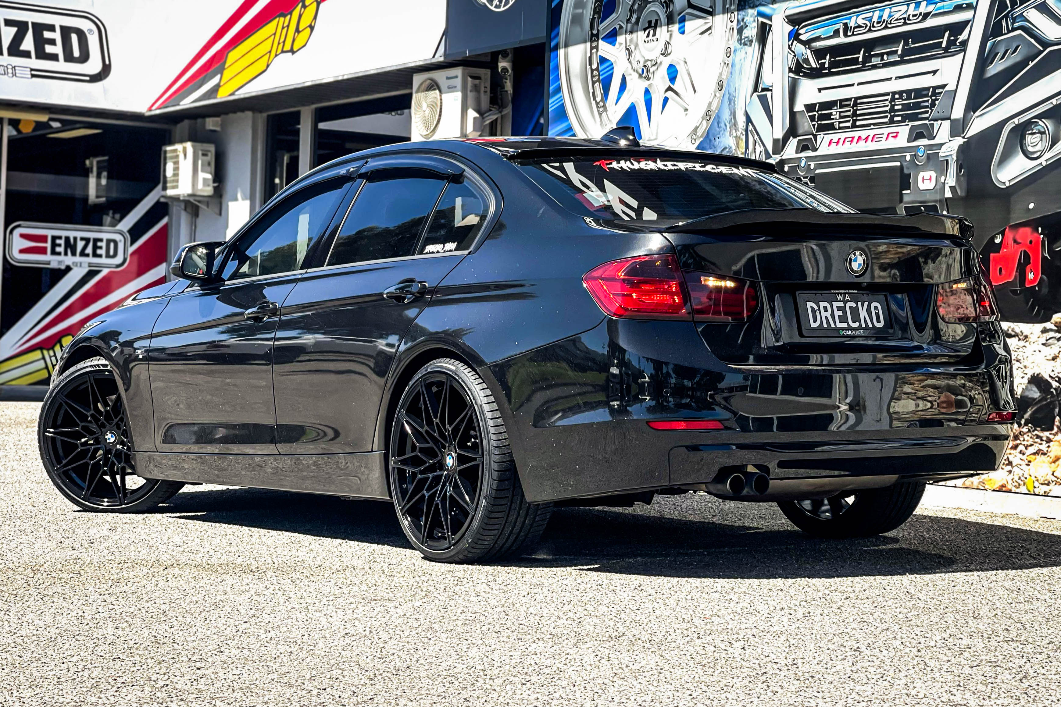 bmw 3 series euro spec replica web 877 gloss black wheel #18336