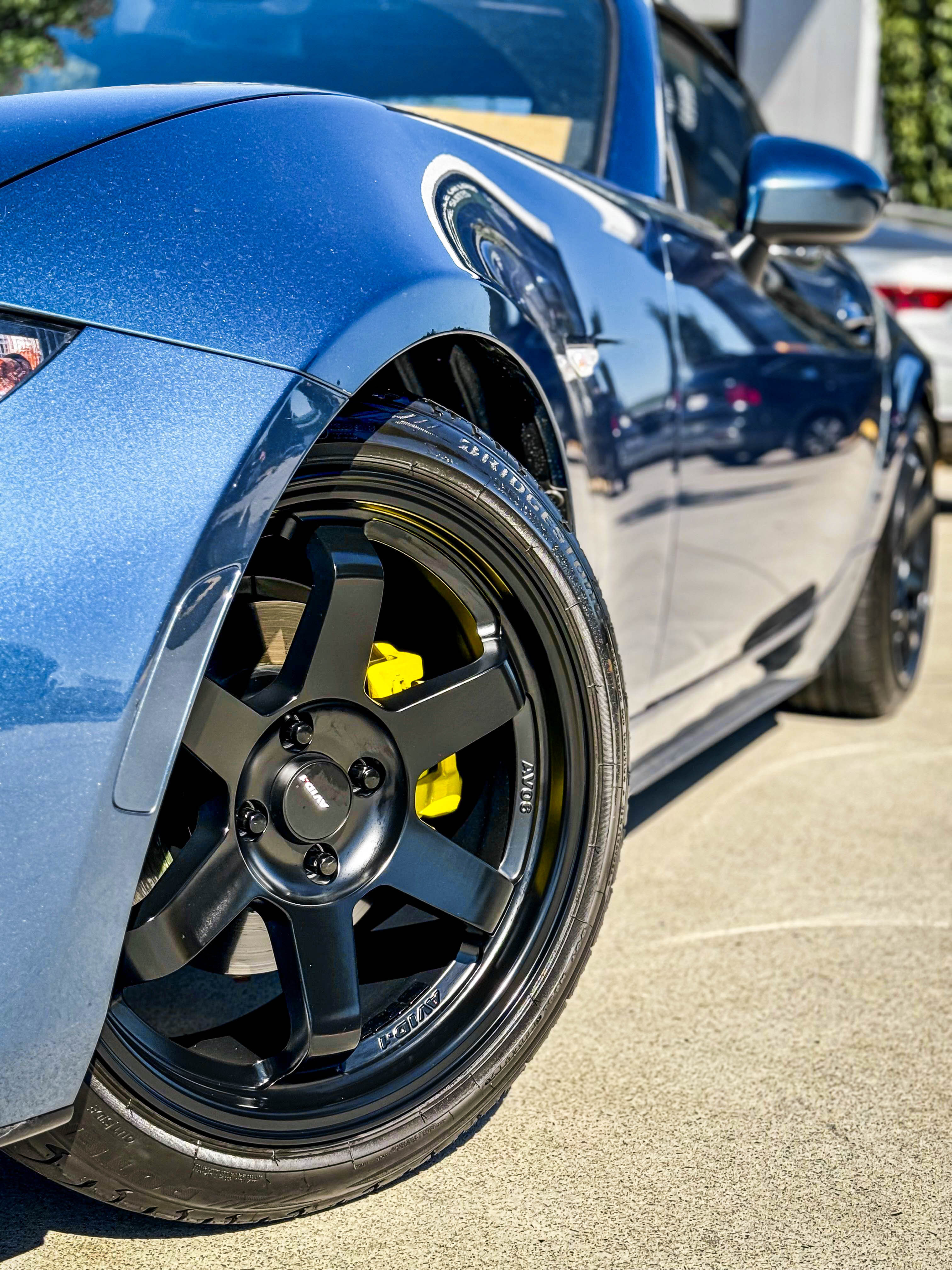 mazda mx-5 avid av-06 matte black wheel #18349