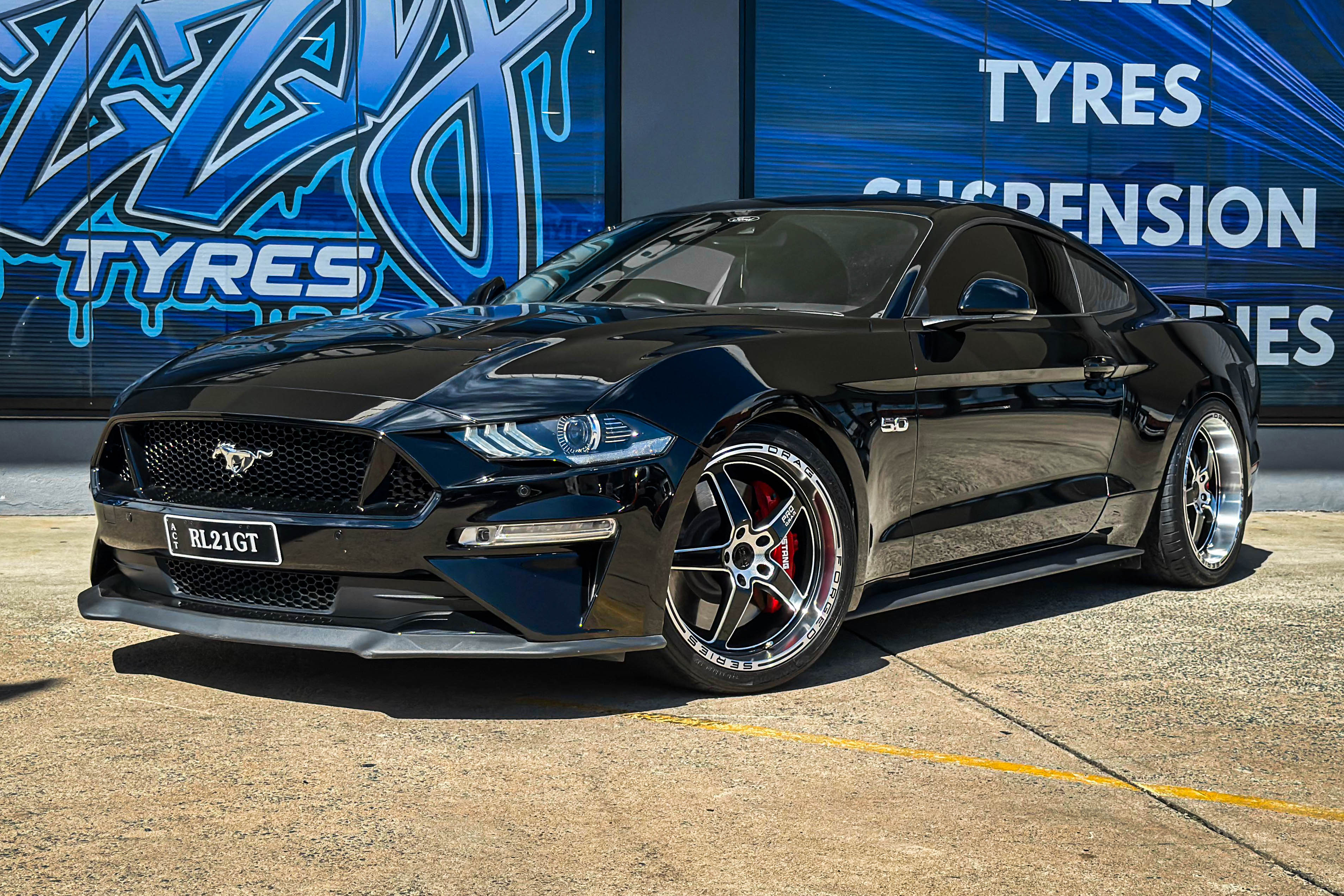 ford mustang pro drag pd1 black lip wheel #18354