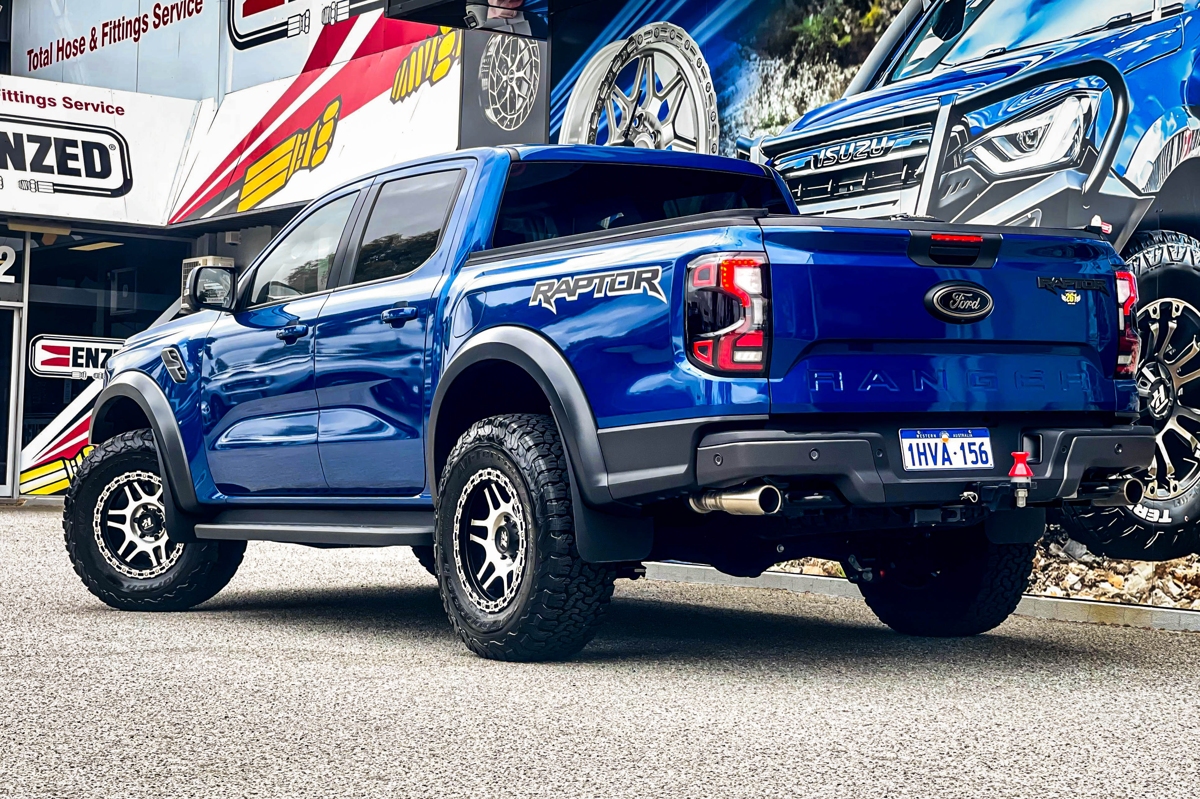 ford ranger raptor hussla terror machined wheel #18364