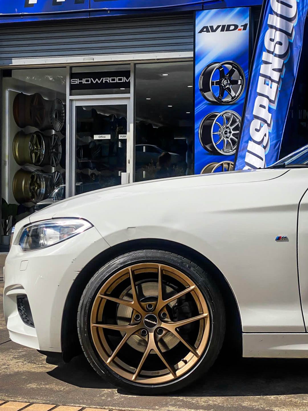 bmw 2 series hussla forged b5 matte bronze wheel #18371