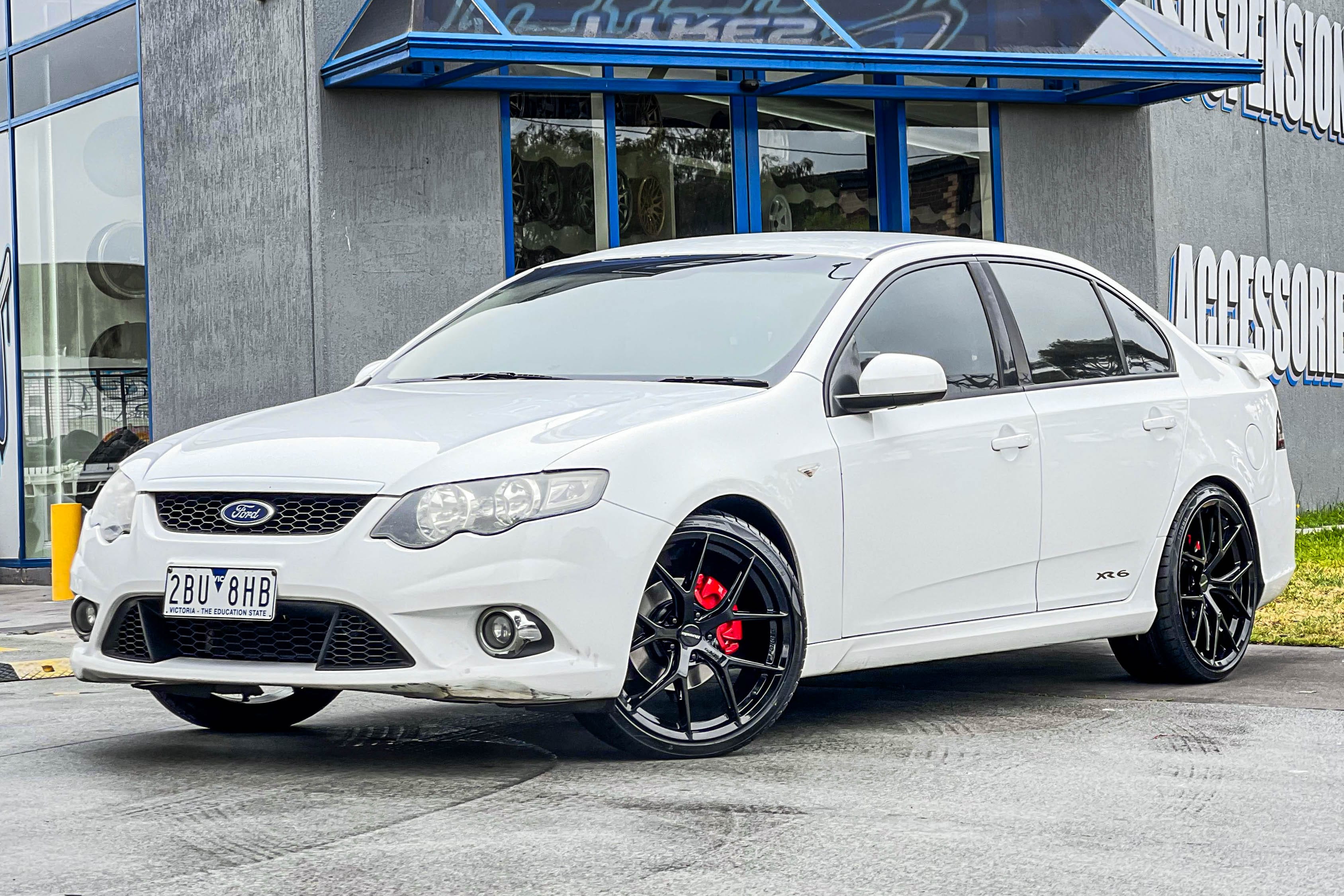 ford falcon hussla forged b6 gloss black wheel #18424