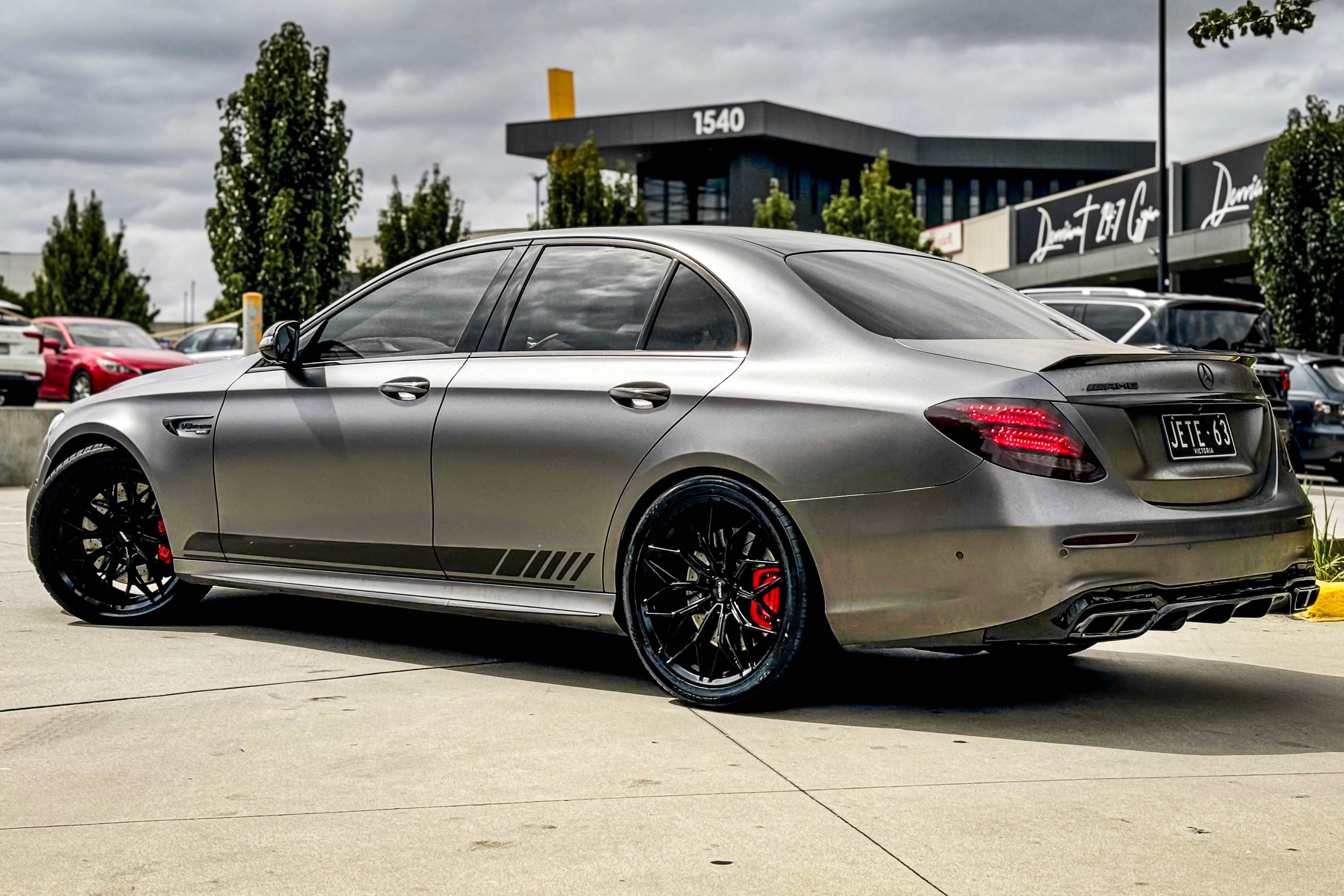 mercedes-benz e-class amg hussla lamine satin black wheel #18431