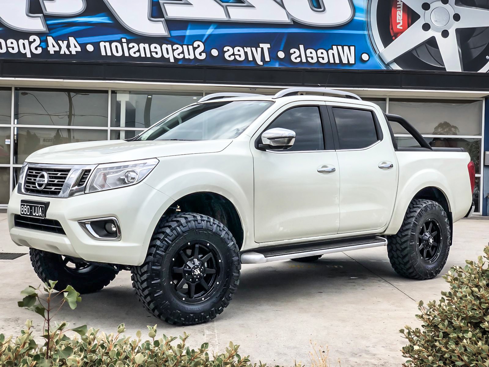 NISSAN NAVARA HUSSLA STEALTH MATTE BLACK Wheel #1844
