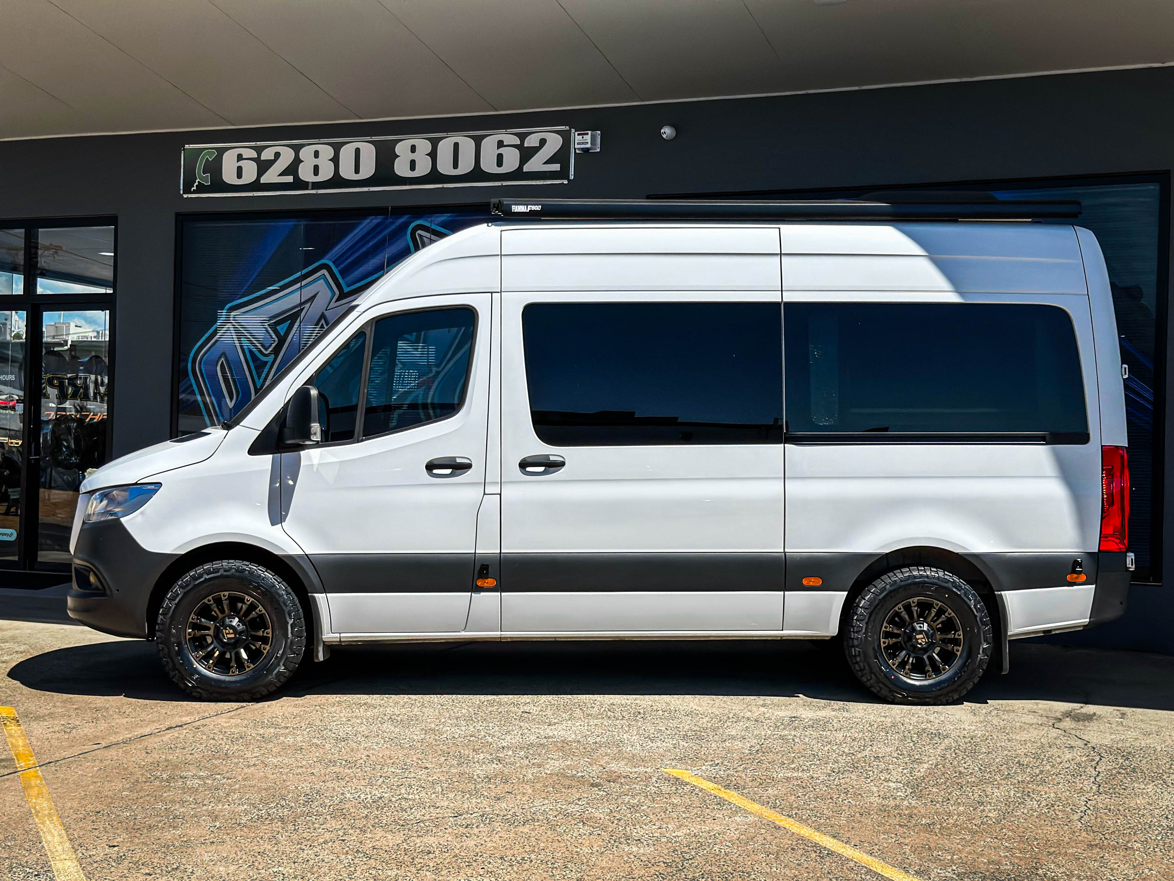 mercedes-benz sprinter hussla ambush bronze tint face wheel #18460