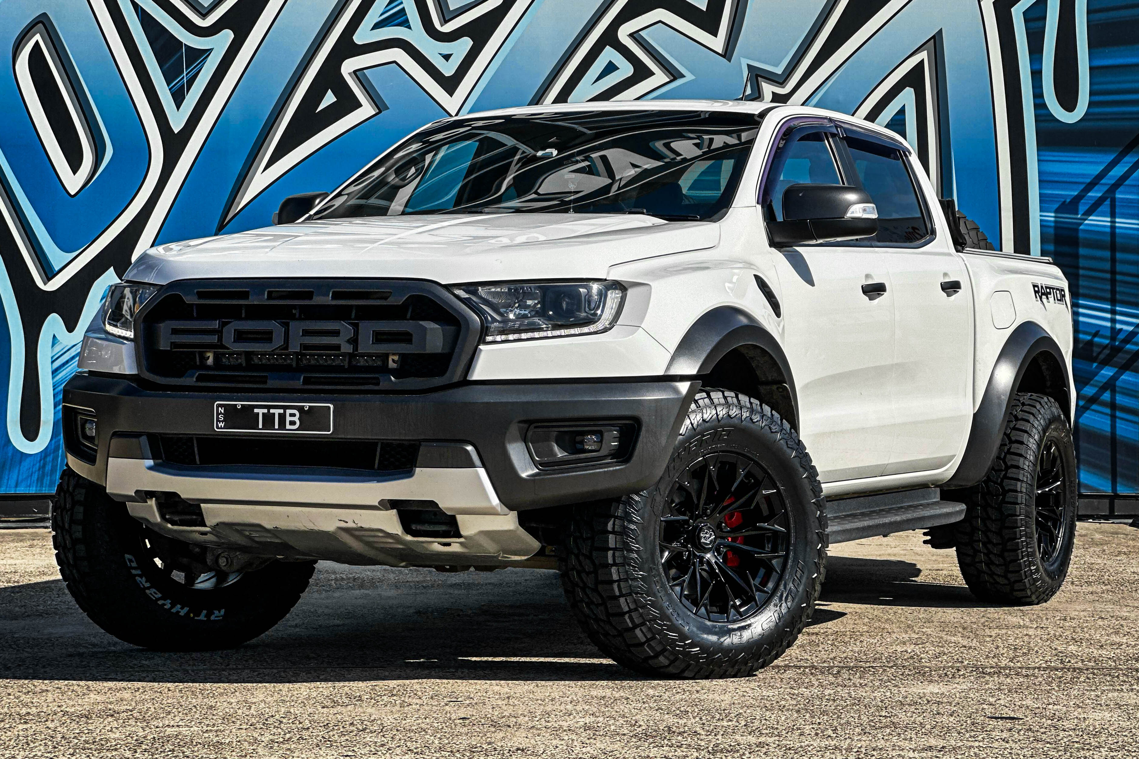 ford ranger raptor hussla phantom gloss black wheel #18474