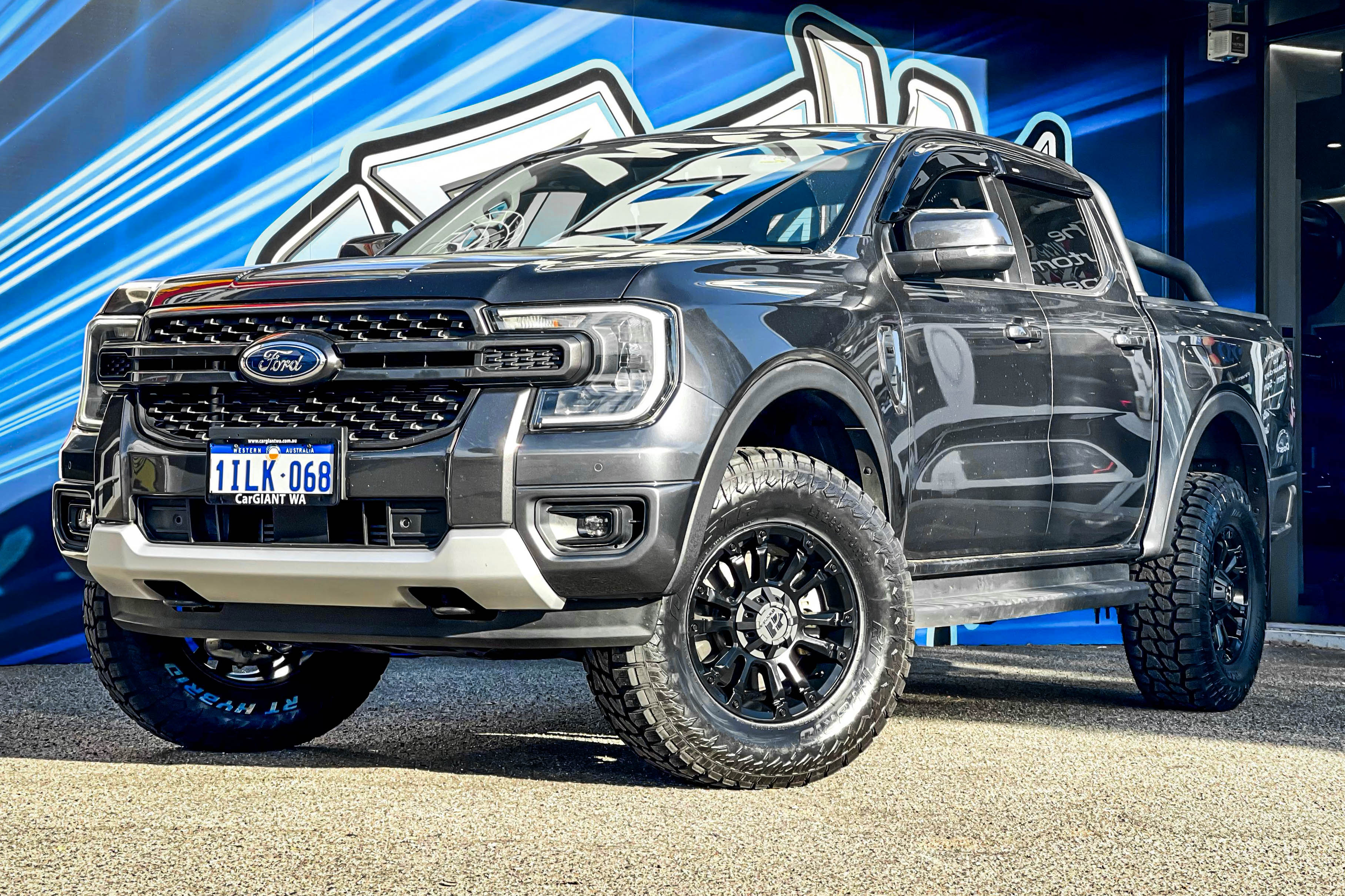 ford ranger hussla ambush matte black wheel #18504