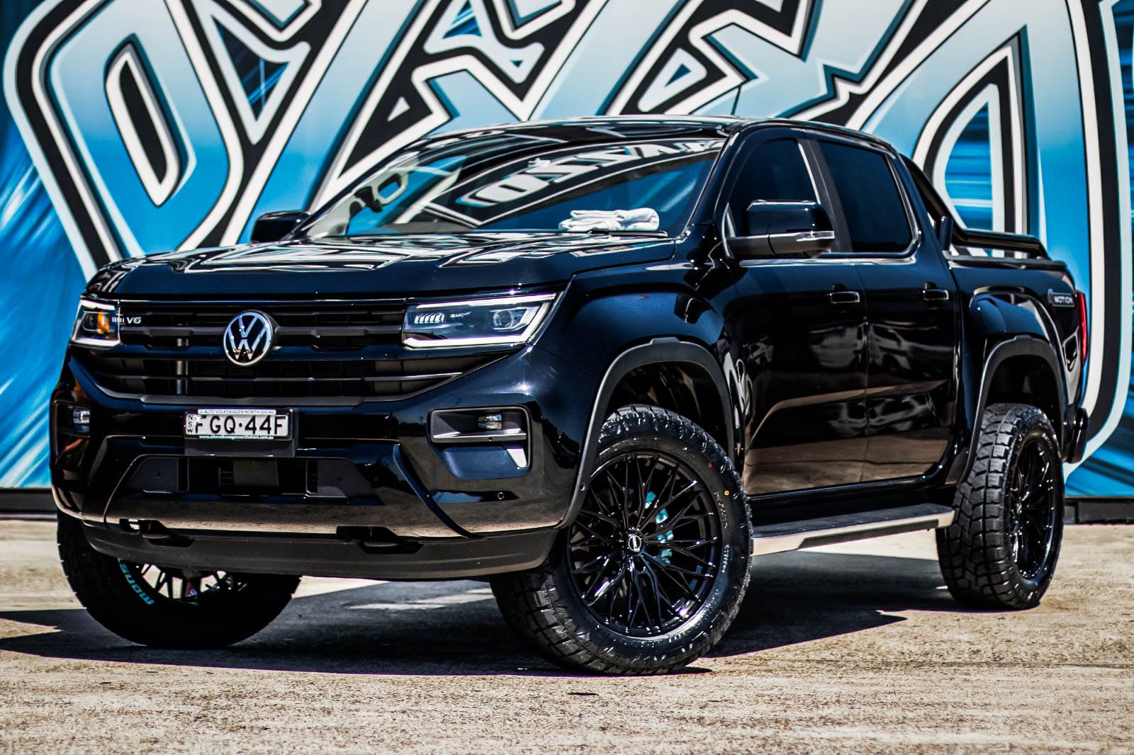 volkswagen amarok hussla wolverine full gloss black wheel #18546