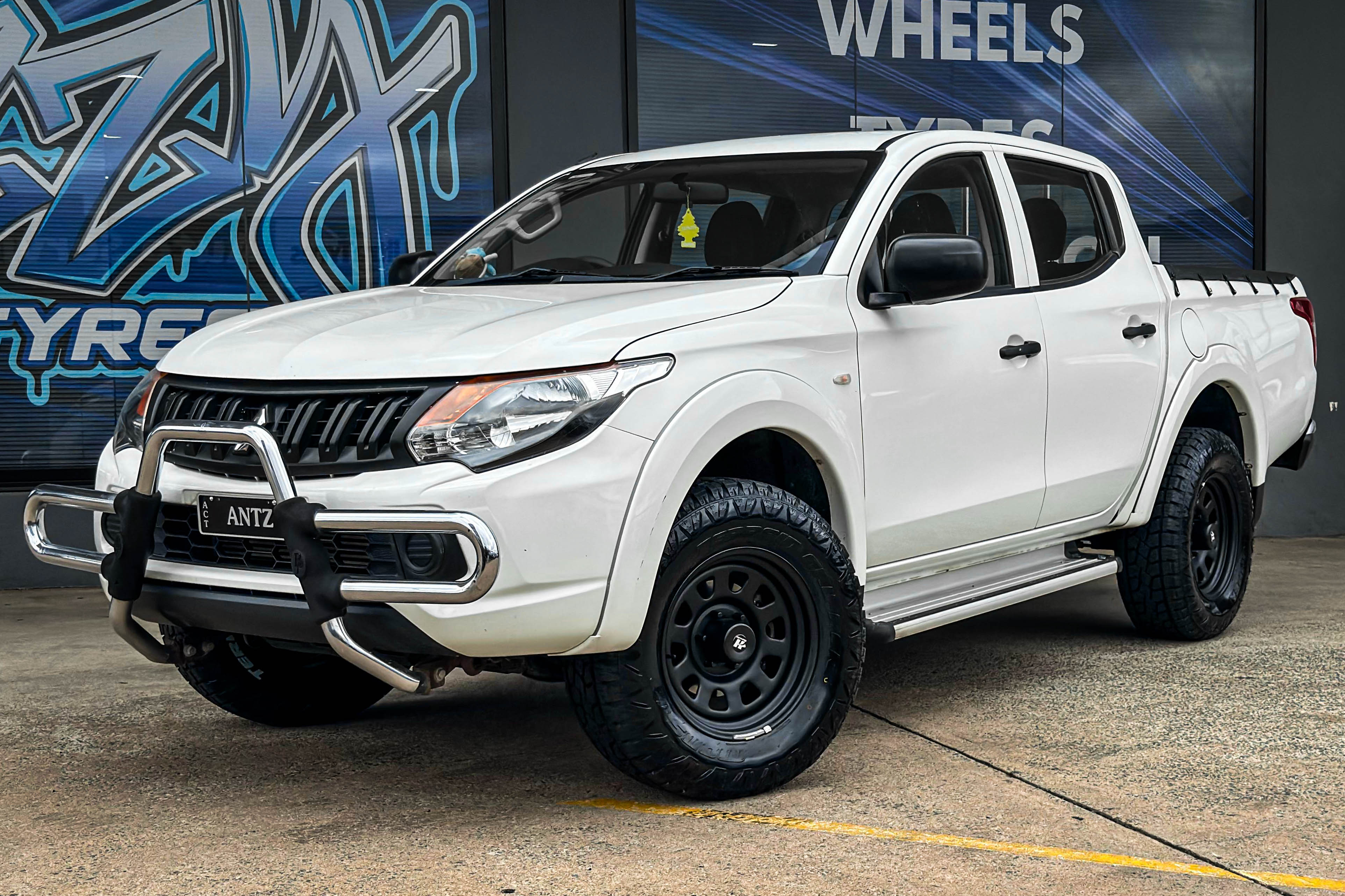 mitsubishi triton revolution steel wheel matte black wheel #18613