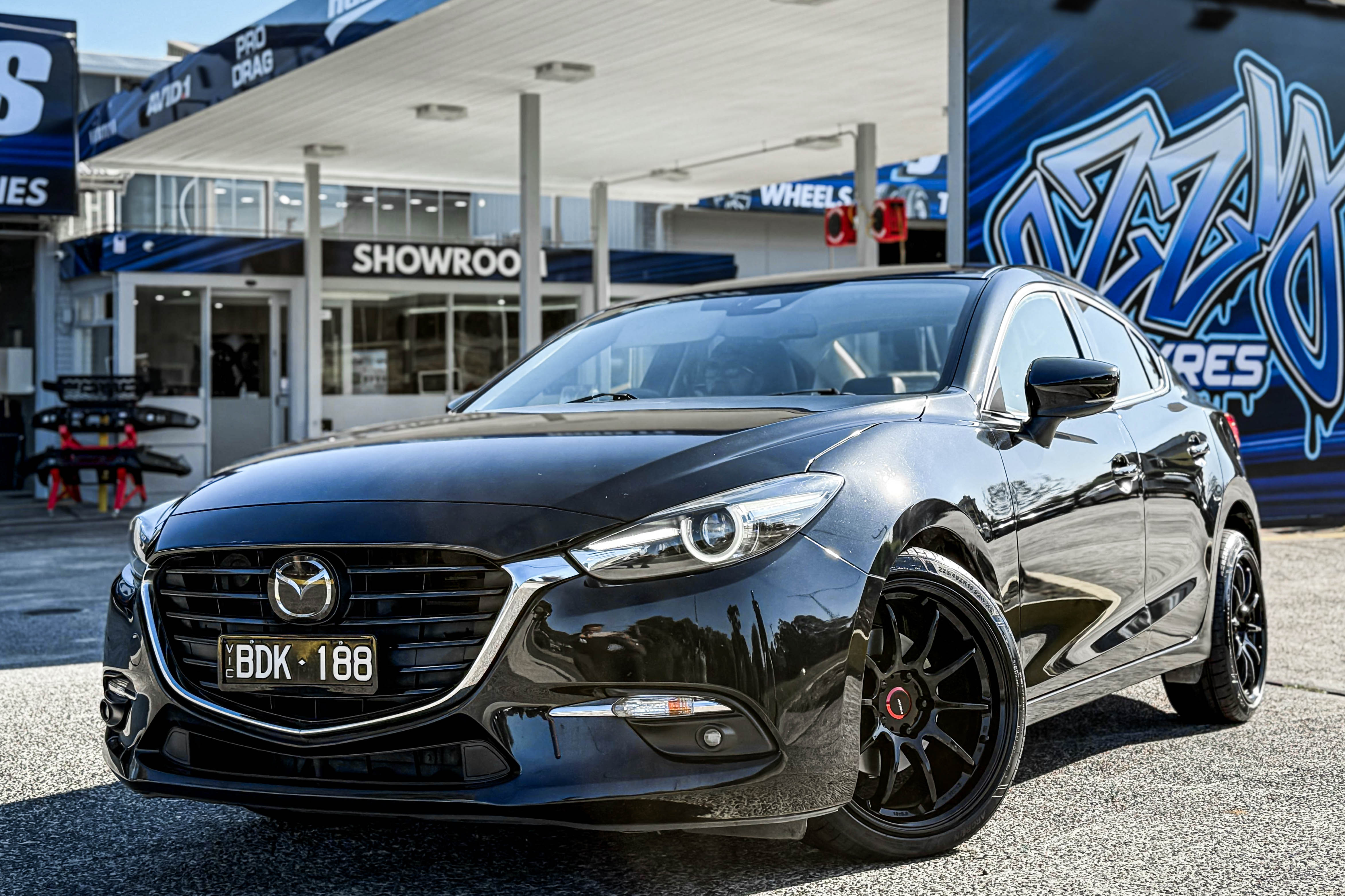 mazda 3 avid av-40 gloss black wheel #18634