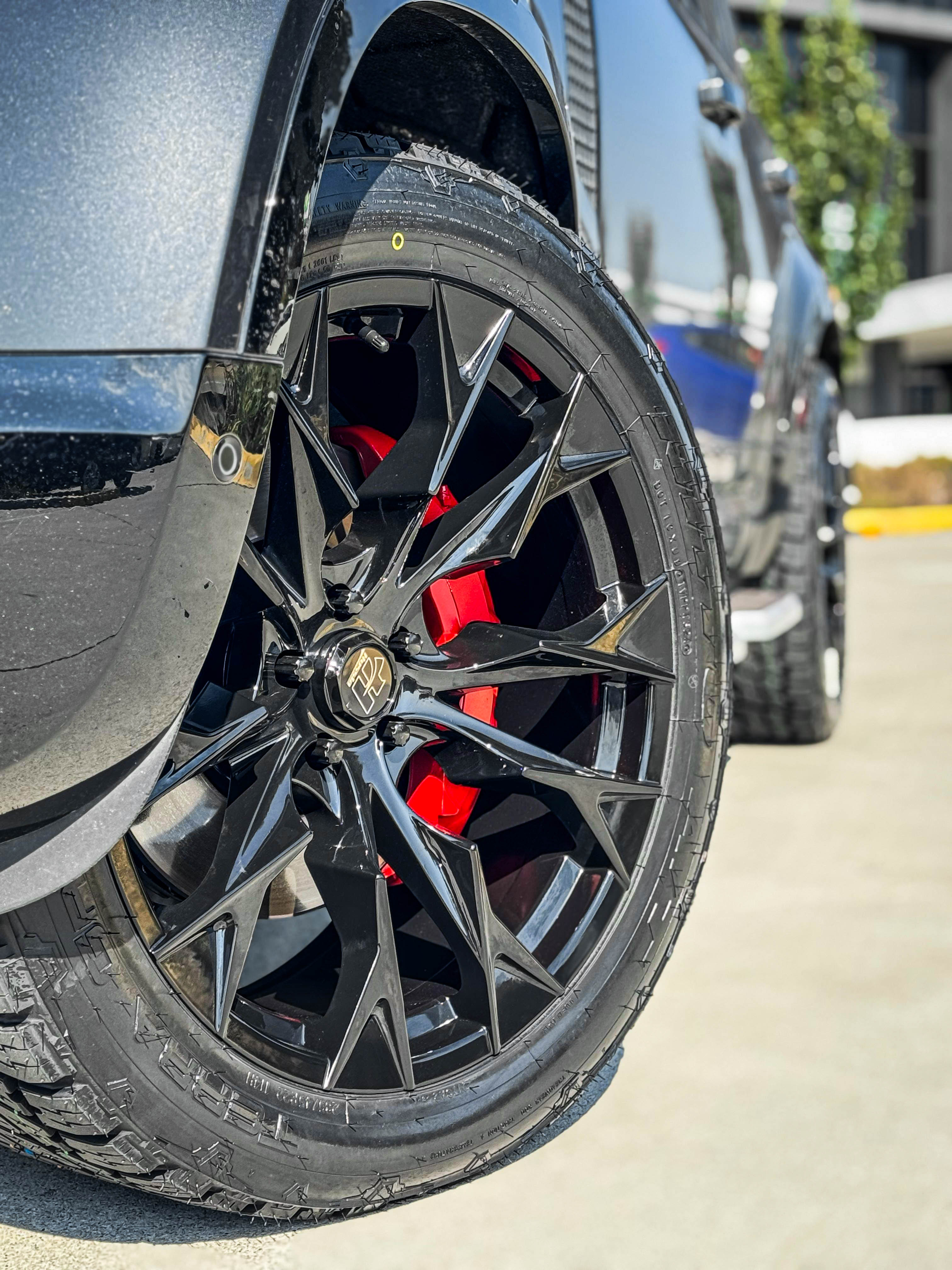 land rover defender hussla phantom gloss black wheel #18897
