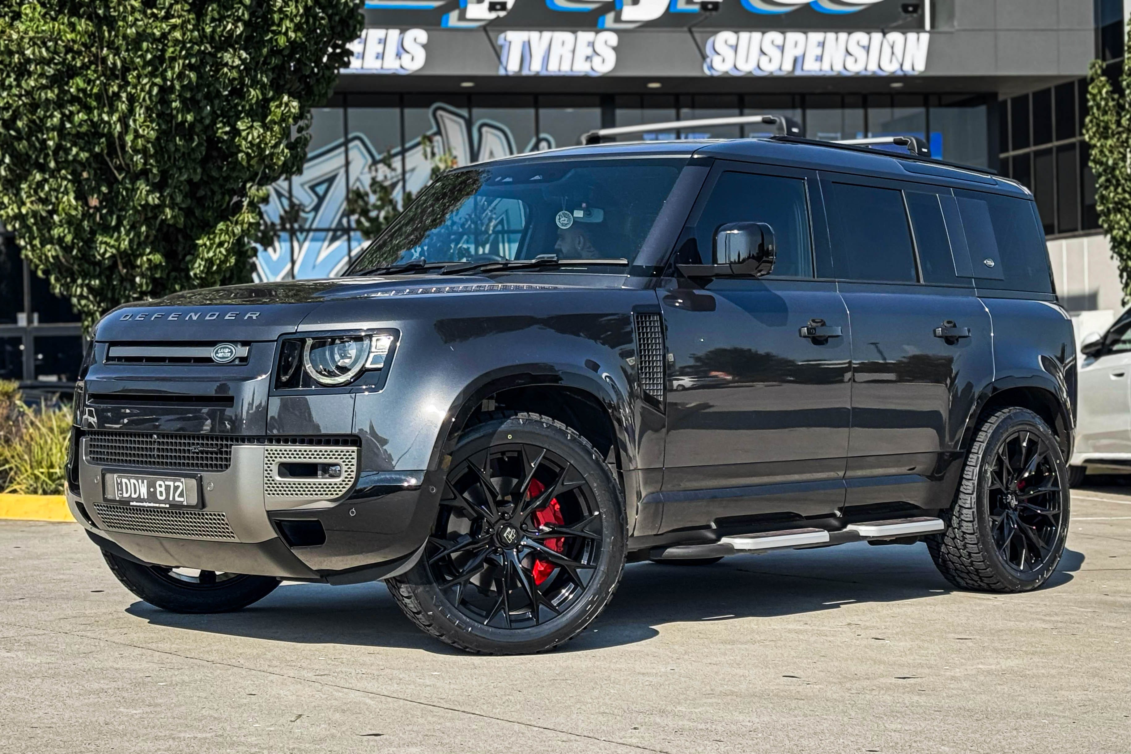 land rover defender hussla phantom gloss black wheel #18897