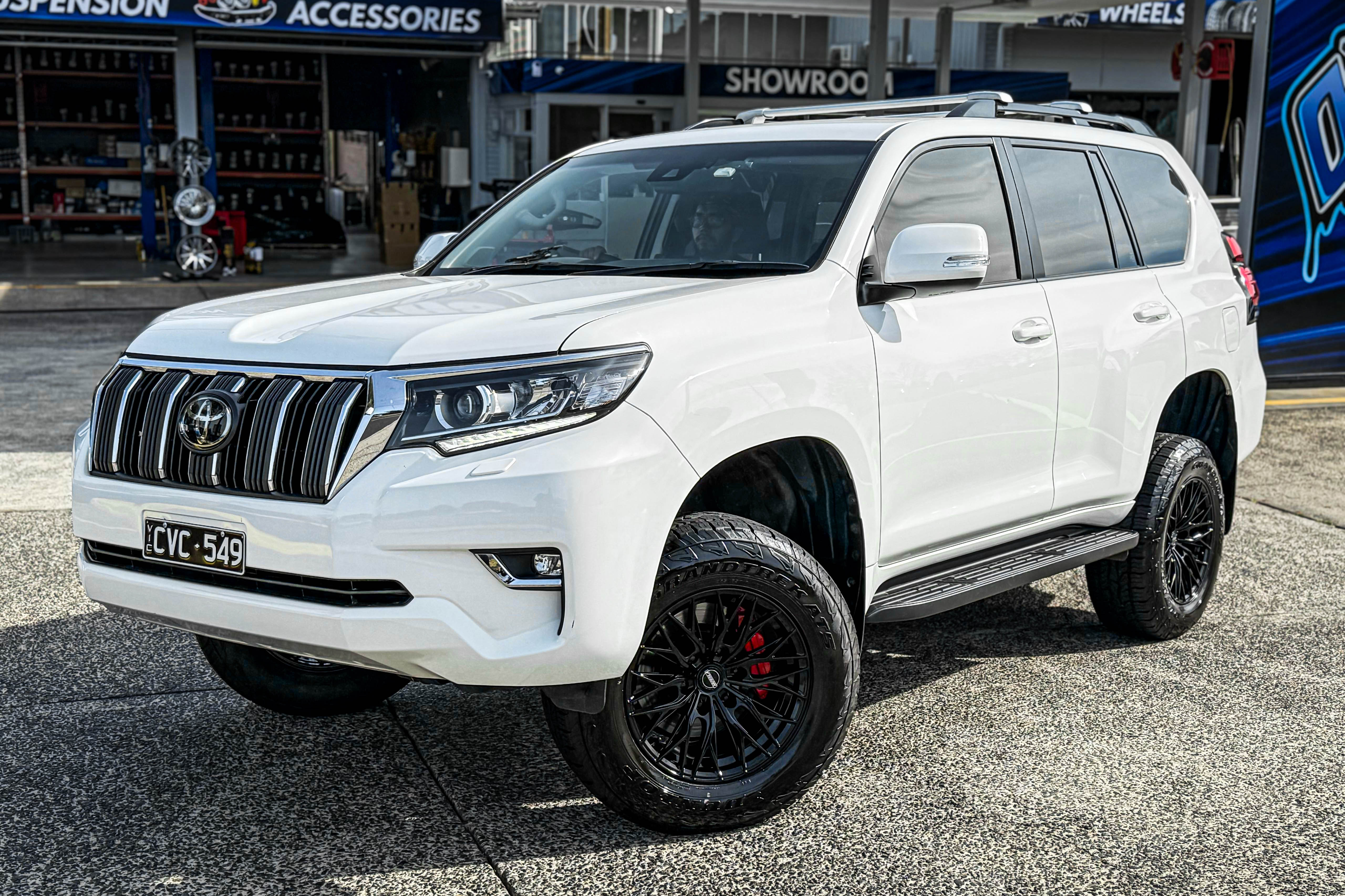 toyota land cruiser hussla wolverine full gloss black wheel #18927