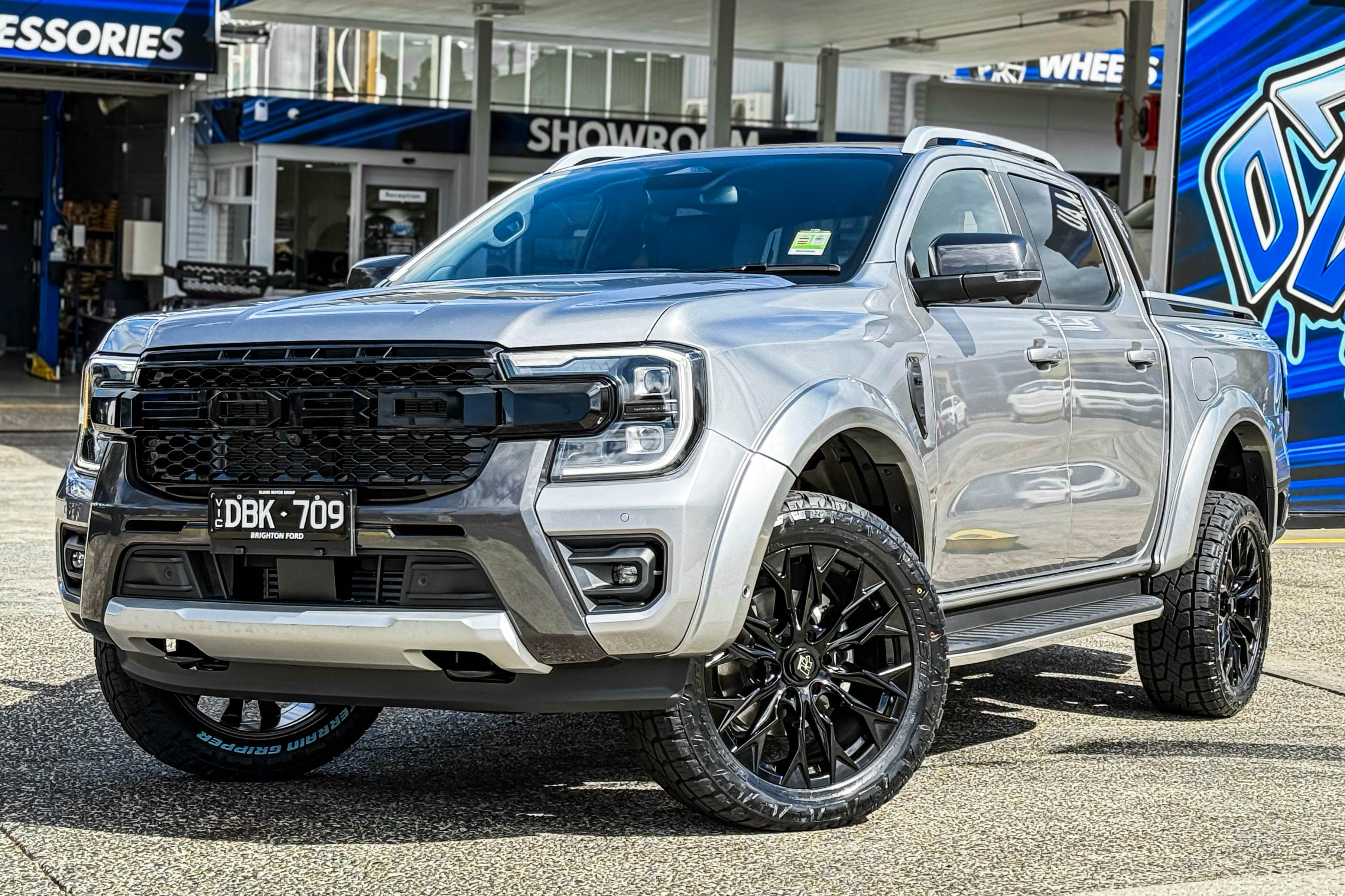 ford ranger hussla phantom gloss black wheel #19020