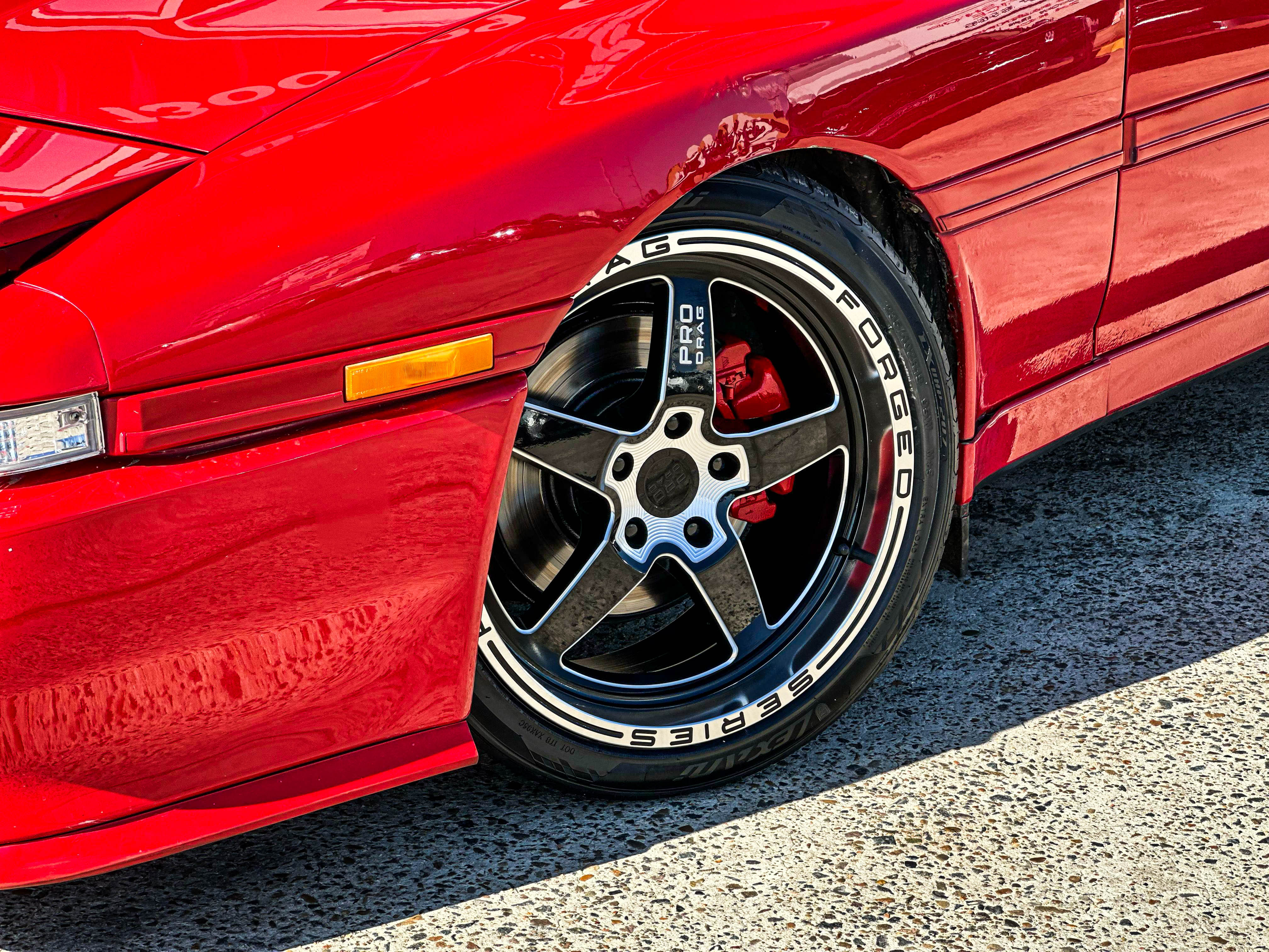 toyota supra pro drag pd1 machined lip wheel #19029