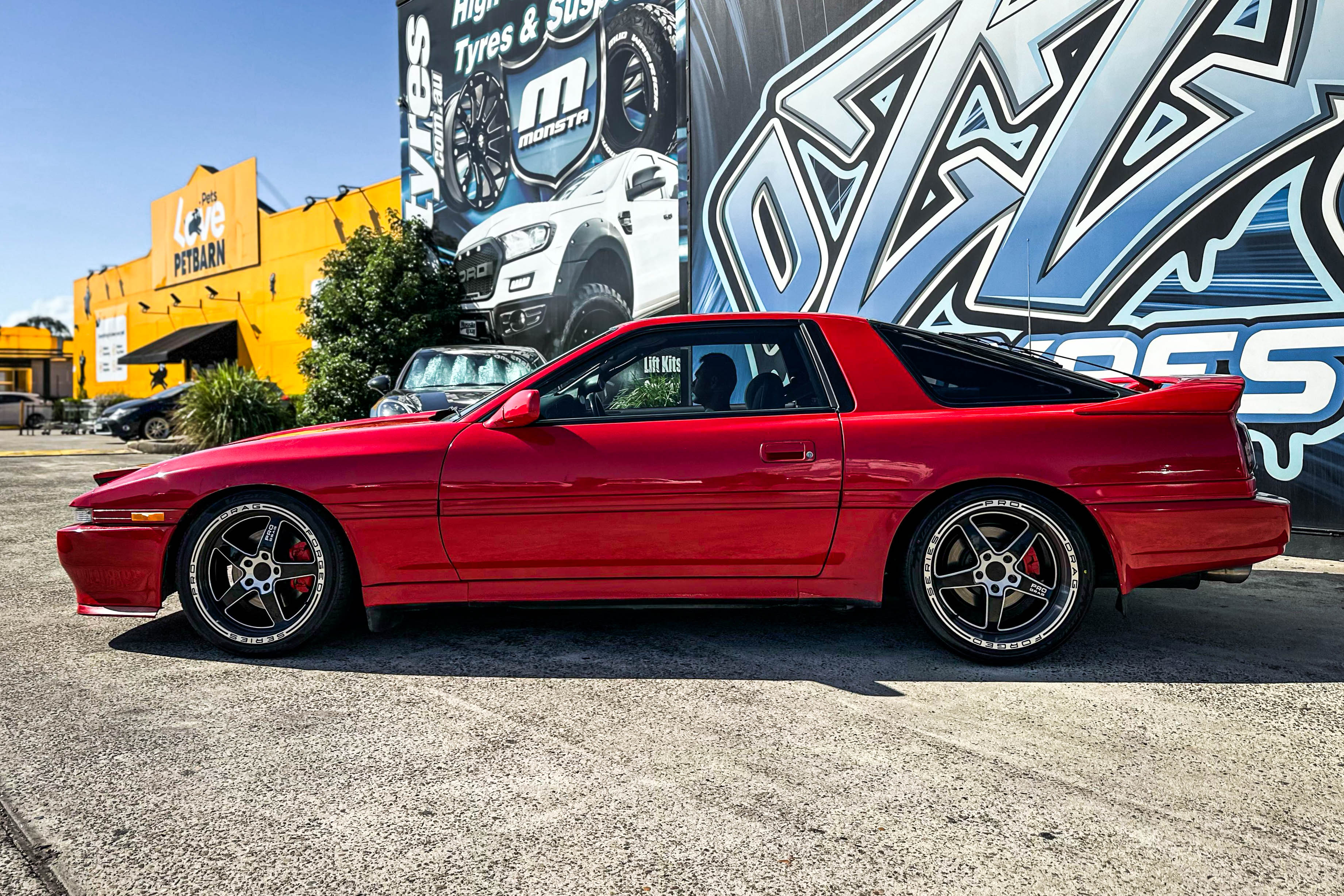 toyota supra pro drag pd1 machined lip wheel #19029