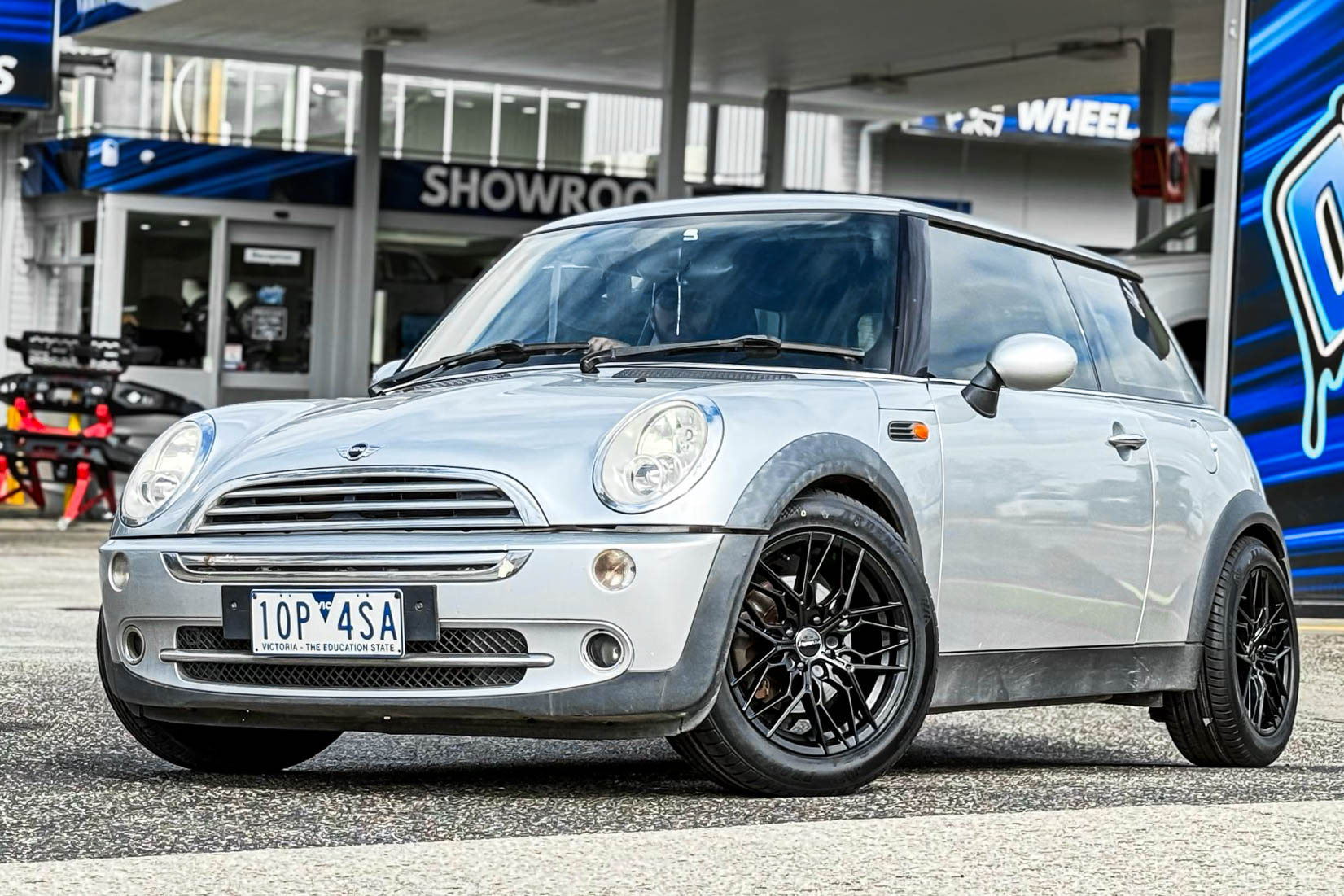 mini cooper hussla paris satin black wheel #19095