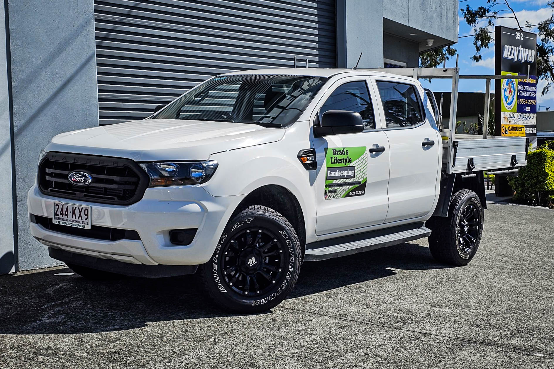 ford ranger hussla ambush matte black wheel #19102