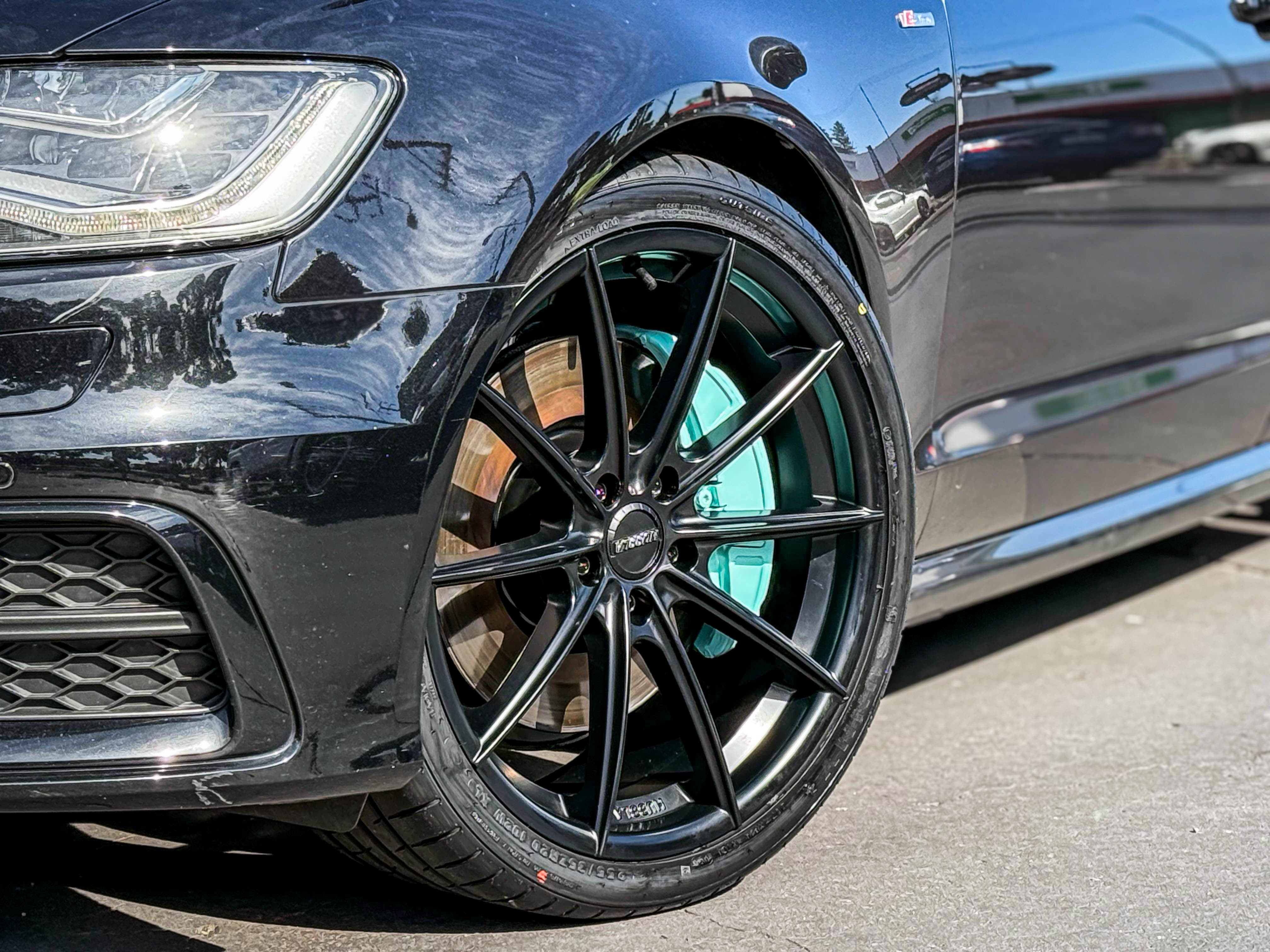 audi a5 hussla moz matte black wheel #19119