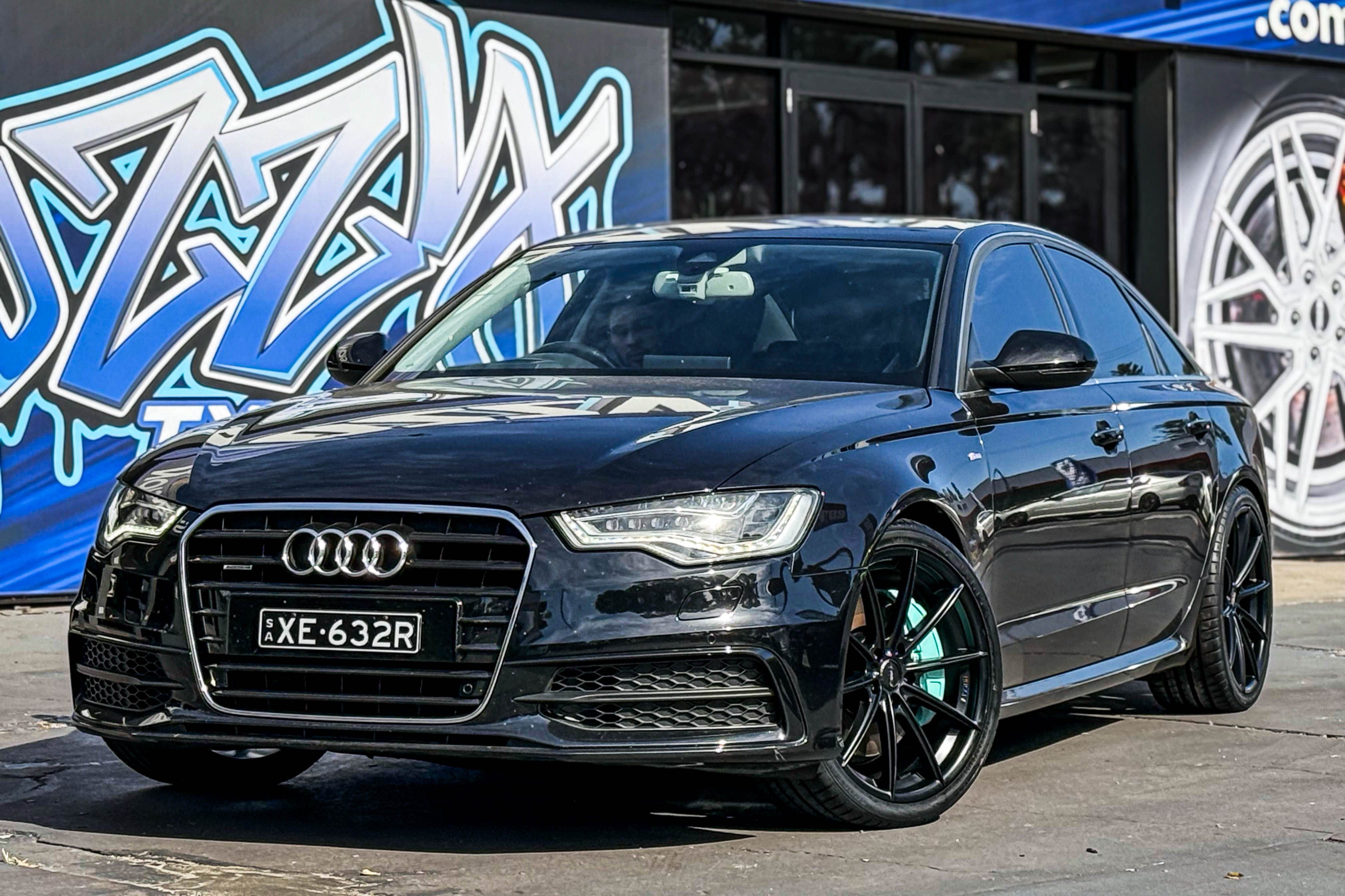 audi a5 hussla moz matte black wheel #19119