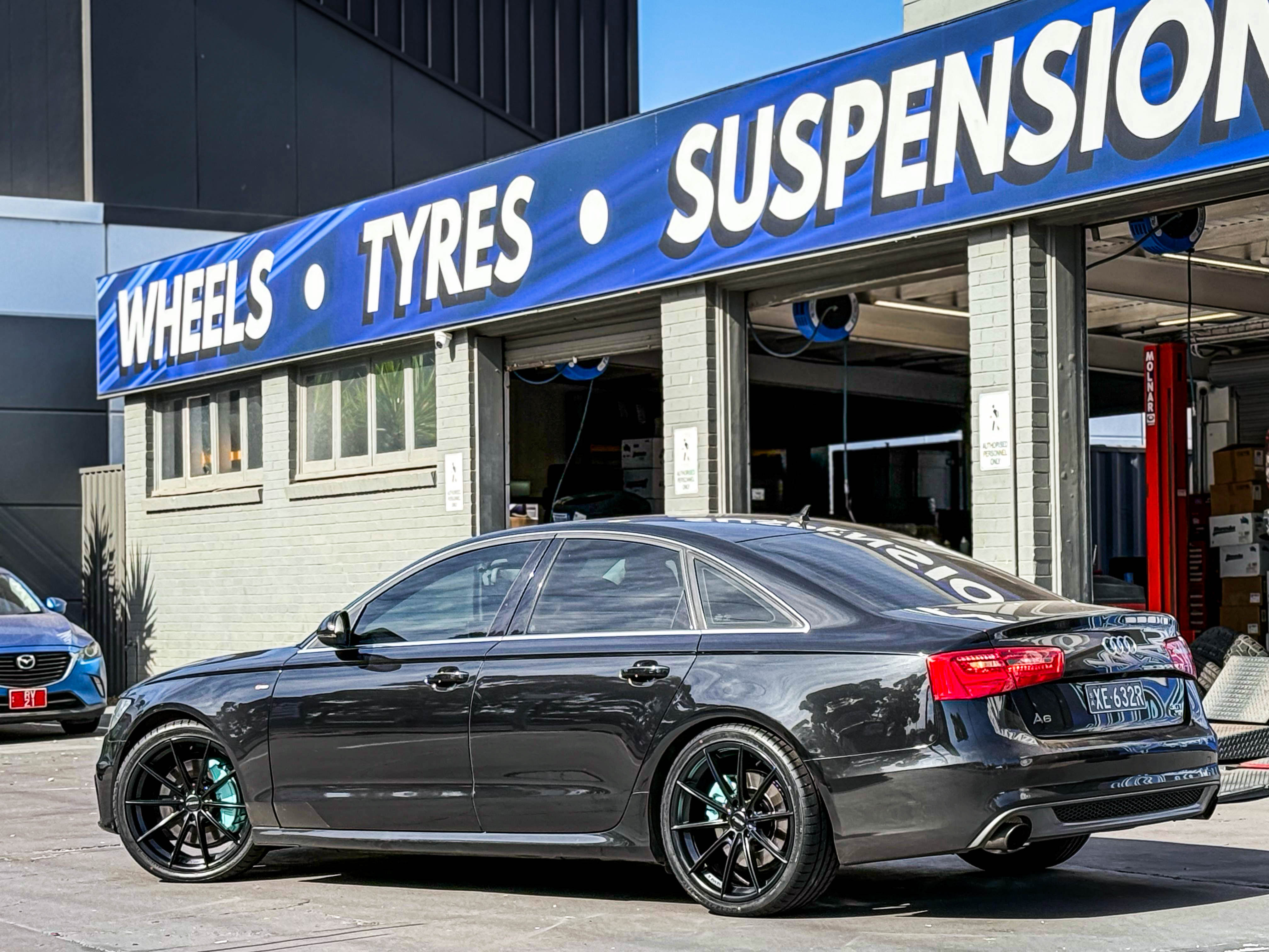 audi a5 hussla moz matte black wheel #19119